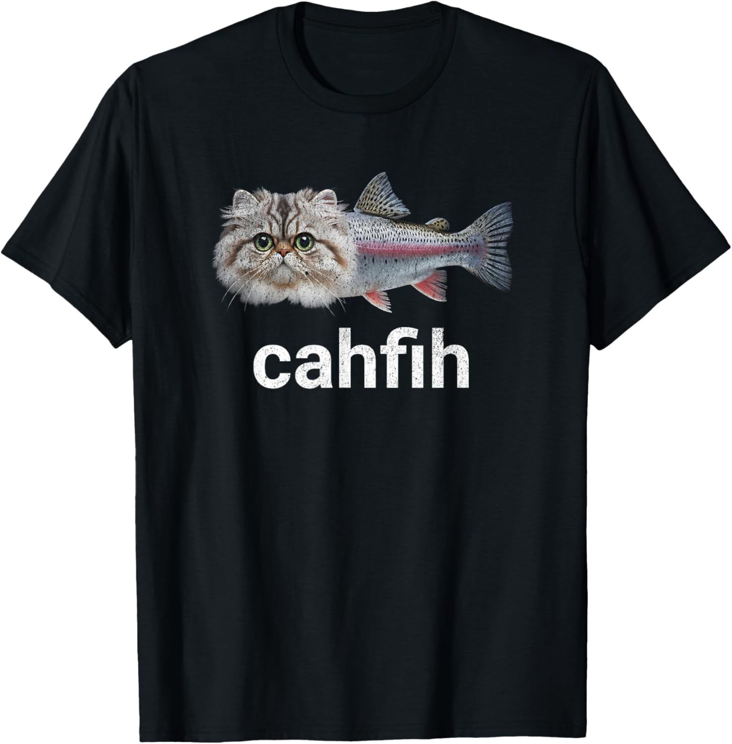 Funny Brain Rot Meme Cahfih Catfish Cah Fih T-Shirt Shirts - Walmart.com