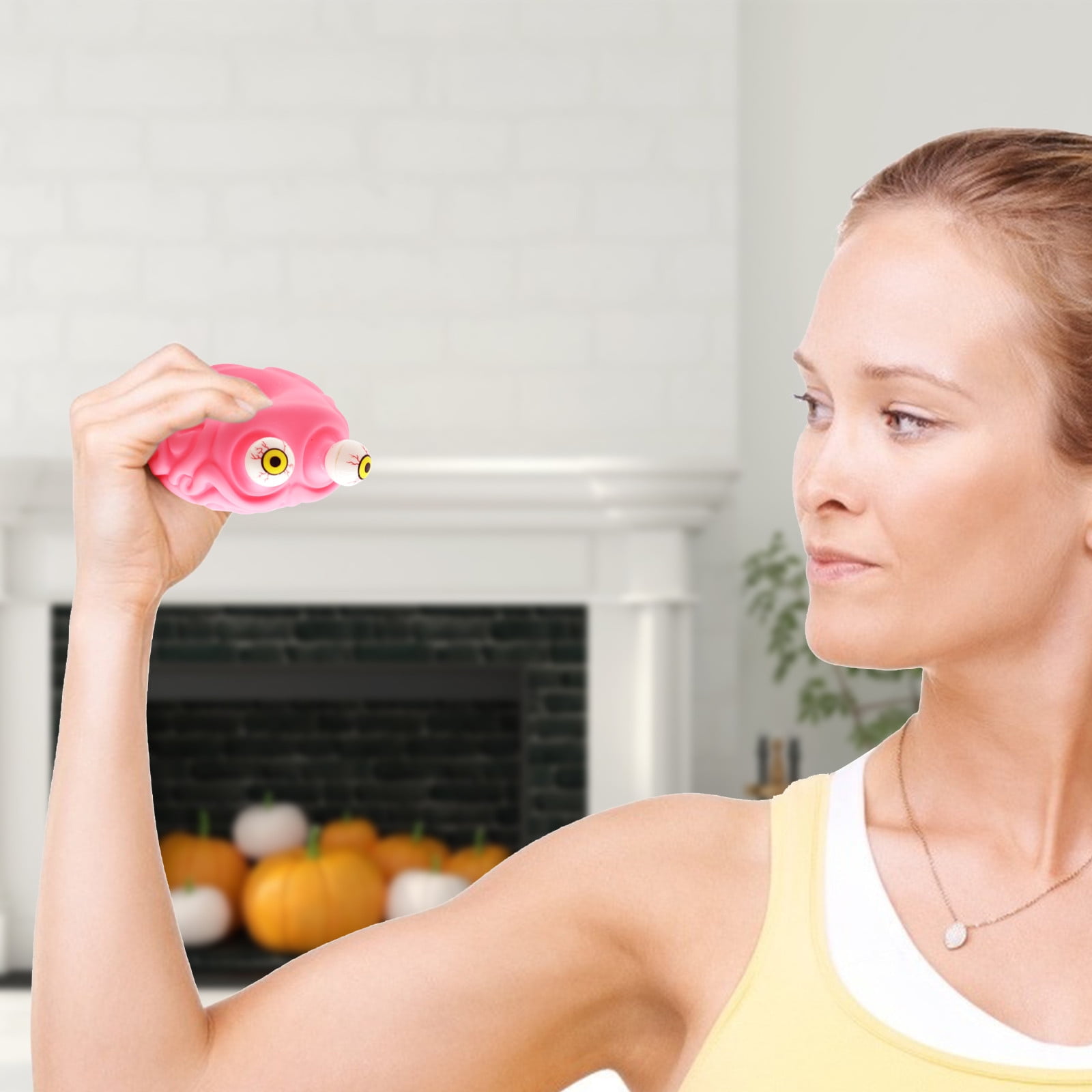 Funny Brain Shape Squeeze Toy - Novelty Stress Relief Decompression ...