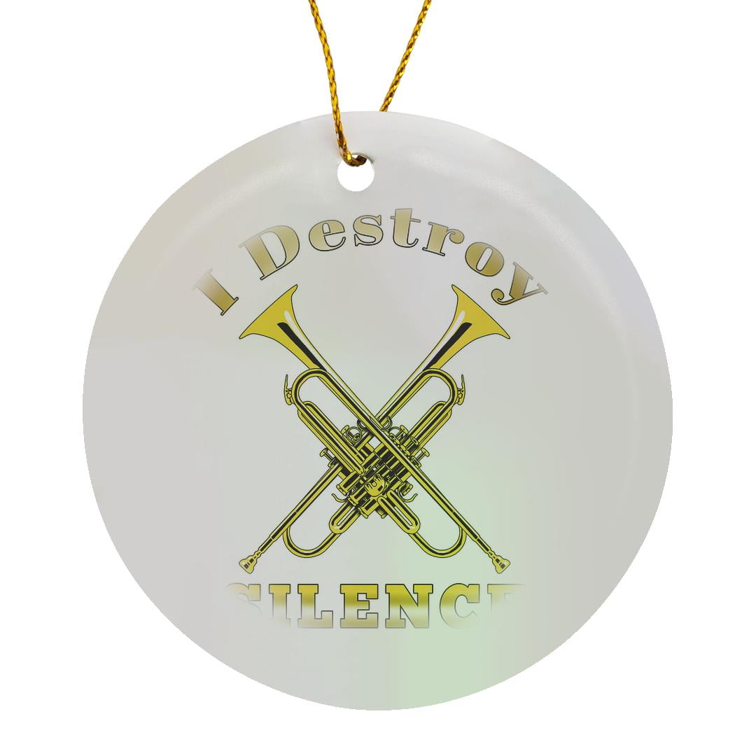 3drose, Funny Brass Trumpet Player Design, I Destroy Silence. Play It ...