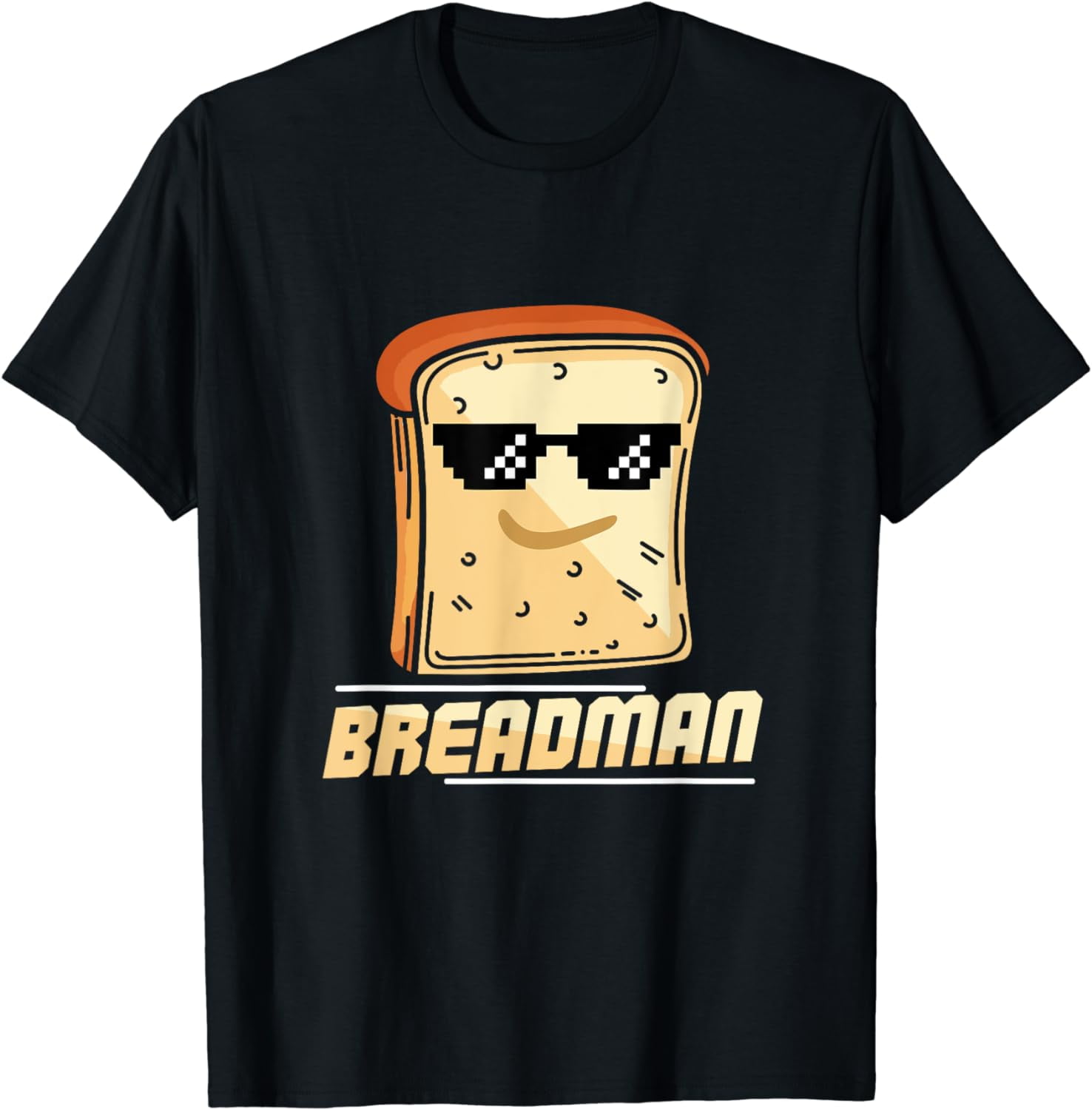 Funny Breadman Comic Artwork For A Bread Lover T-Shirt - Walmart.com