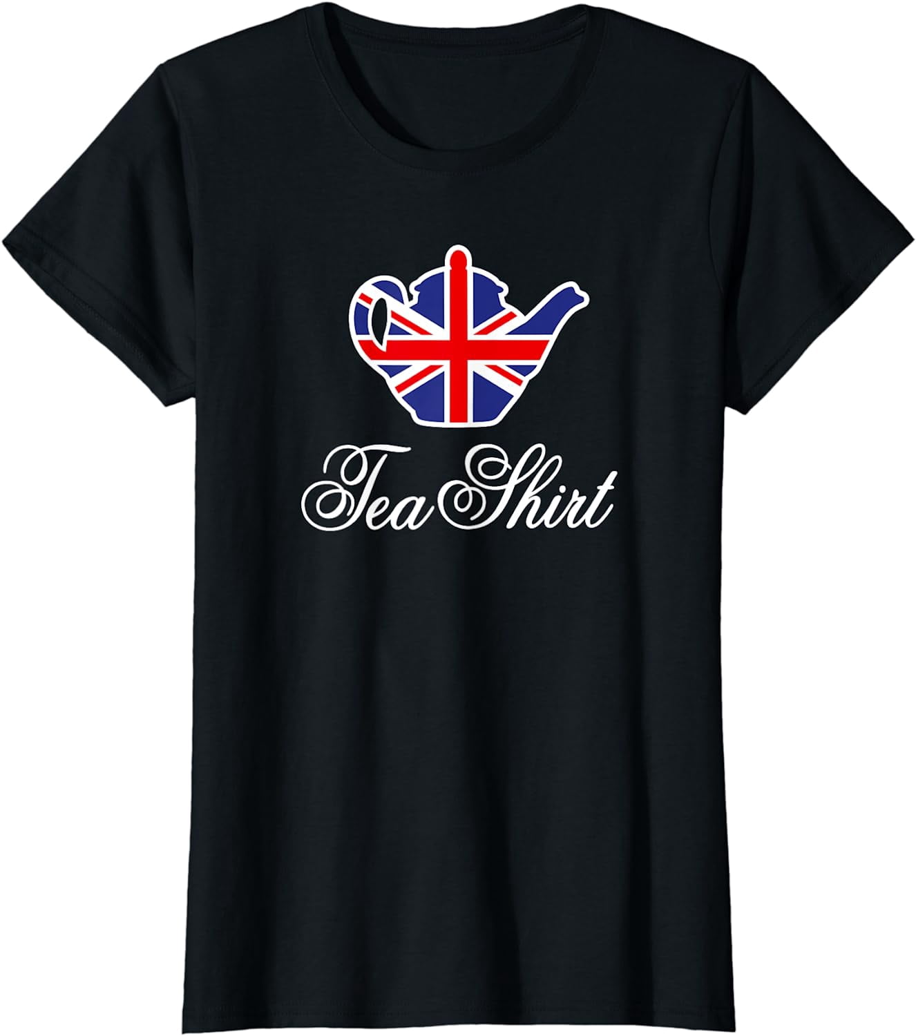 Funny British Tea Shirt UK teapot Union Jack flag tea pun T-Shirt ...