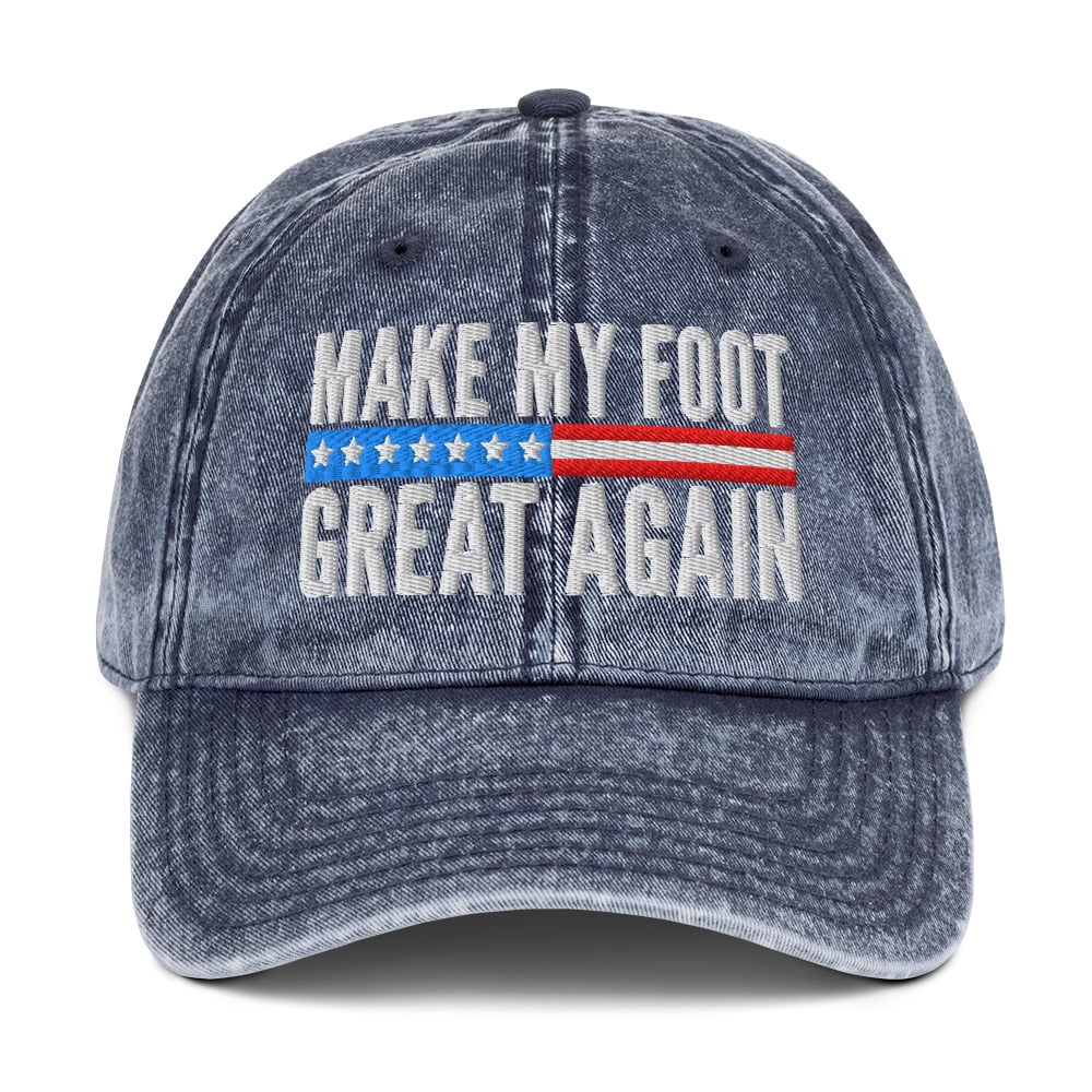 Funny Broken Foot Surgery Recovery Embroidered Vintage Cap, Make My ...