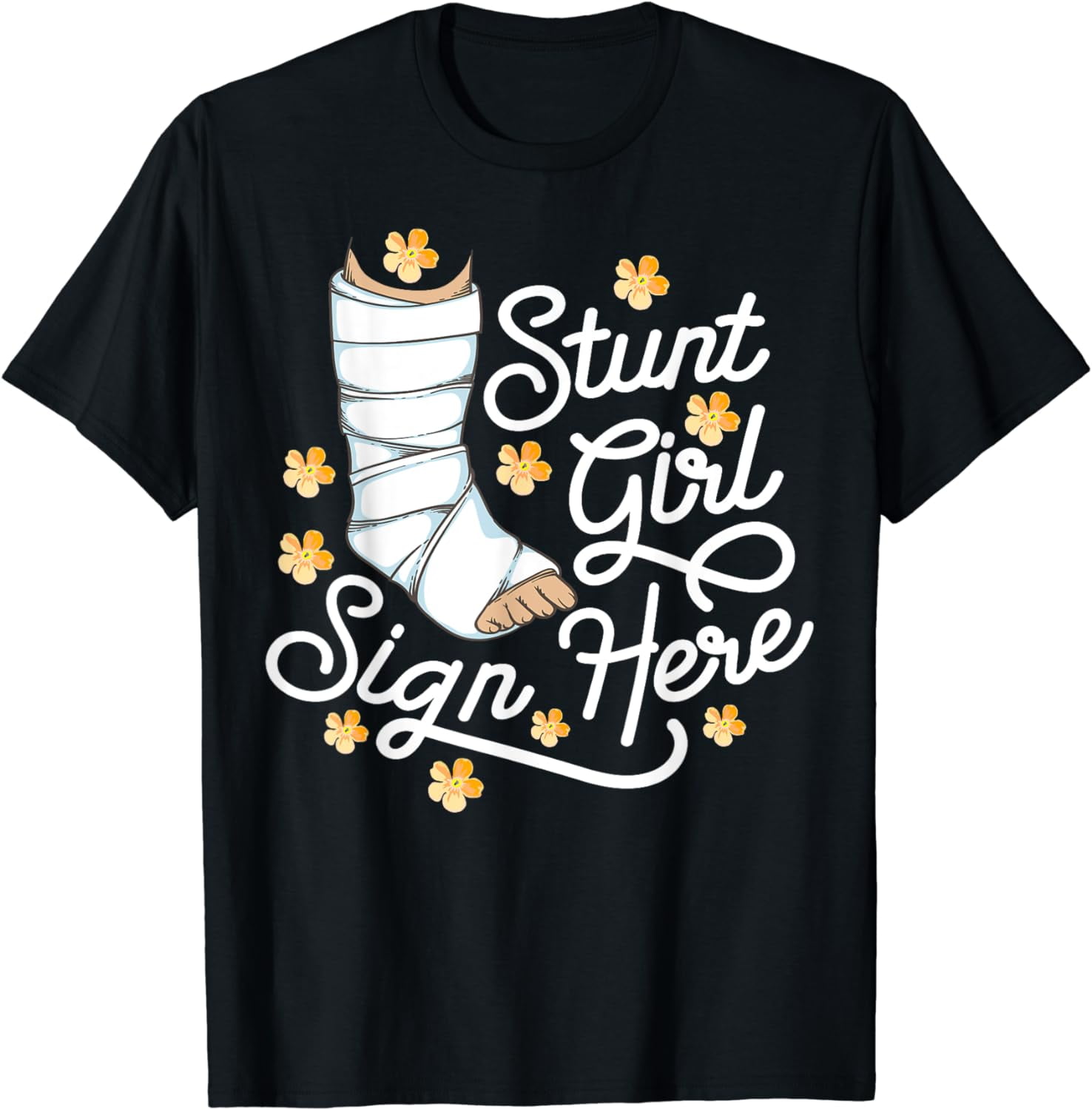 Funny Broken Leg Get Well Gift For Women Men Foot Surgery T-Shirt ...