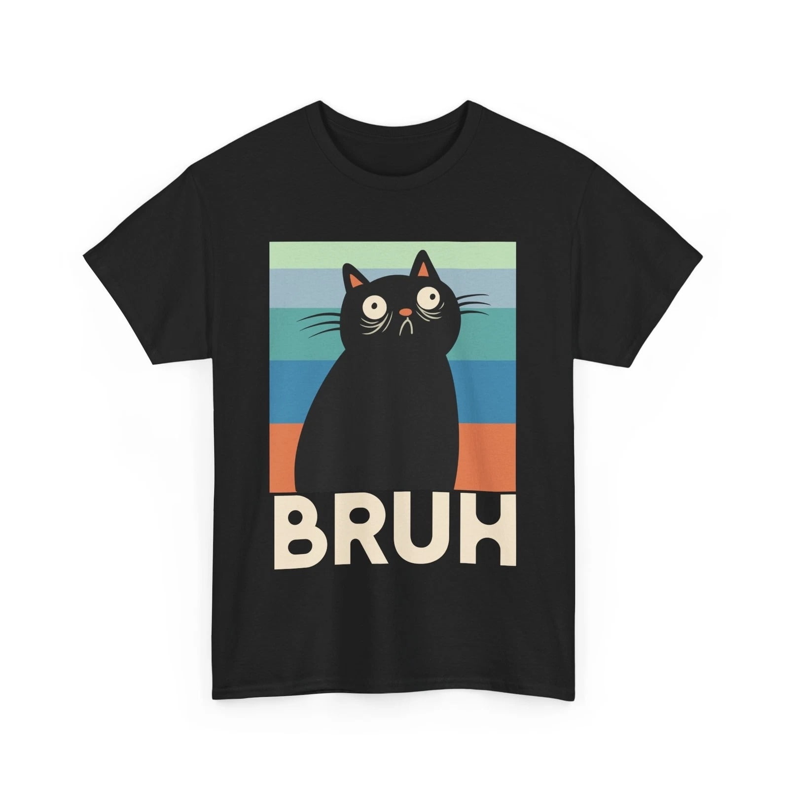 Funny Bruh Cat Meme Tee – Hilarious Geeky Shirt for Cat Lovers - Walmart.com