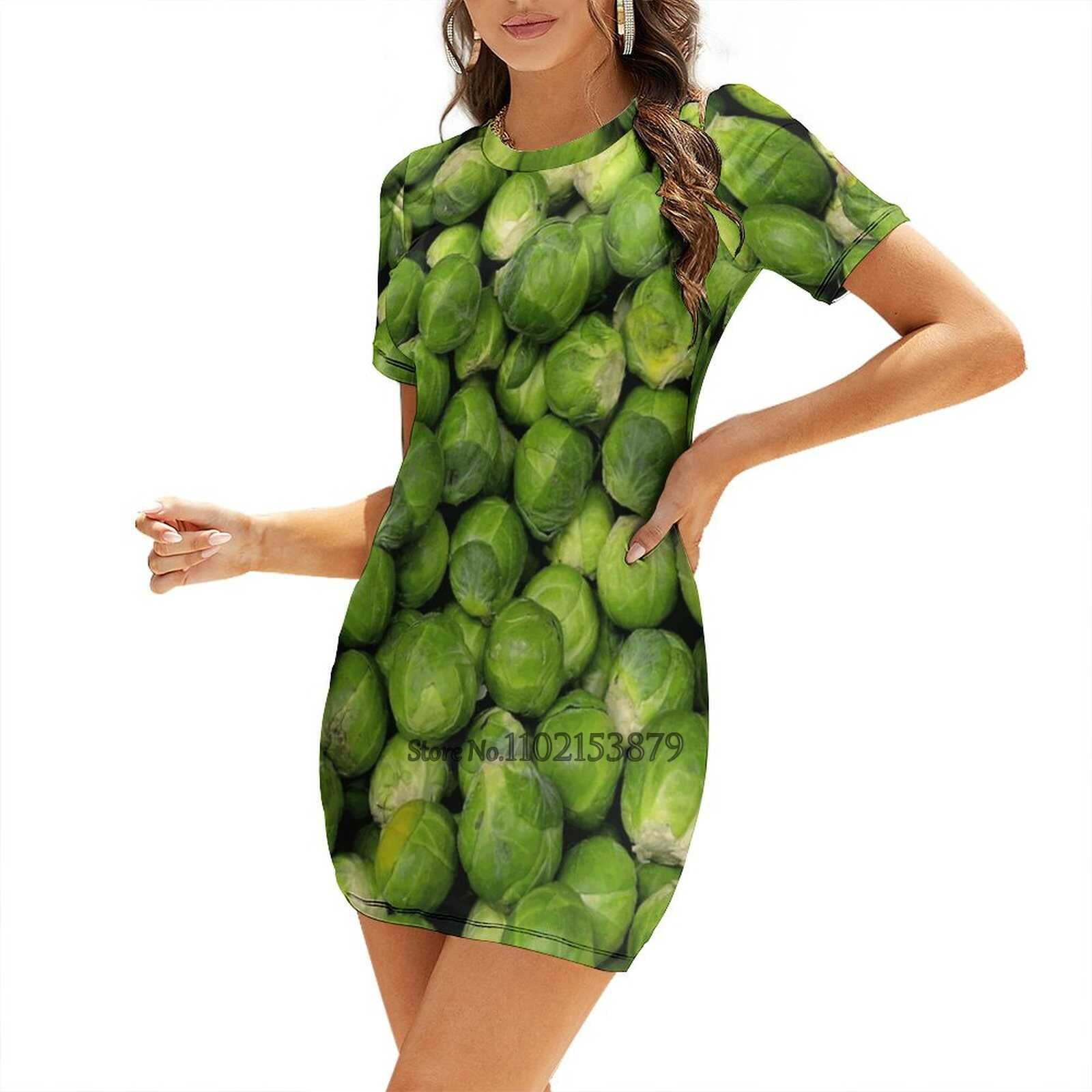 Funny Brussels Sprouts Backpack Back Lacing Backless Dress Square Neck ...