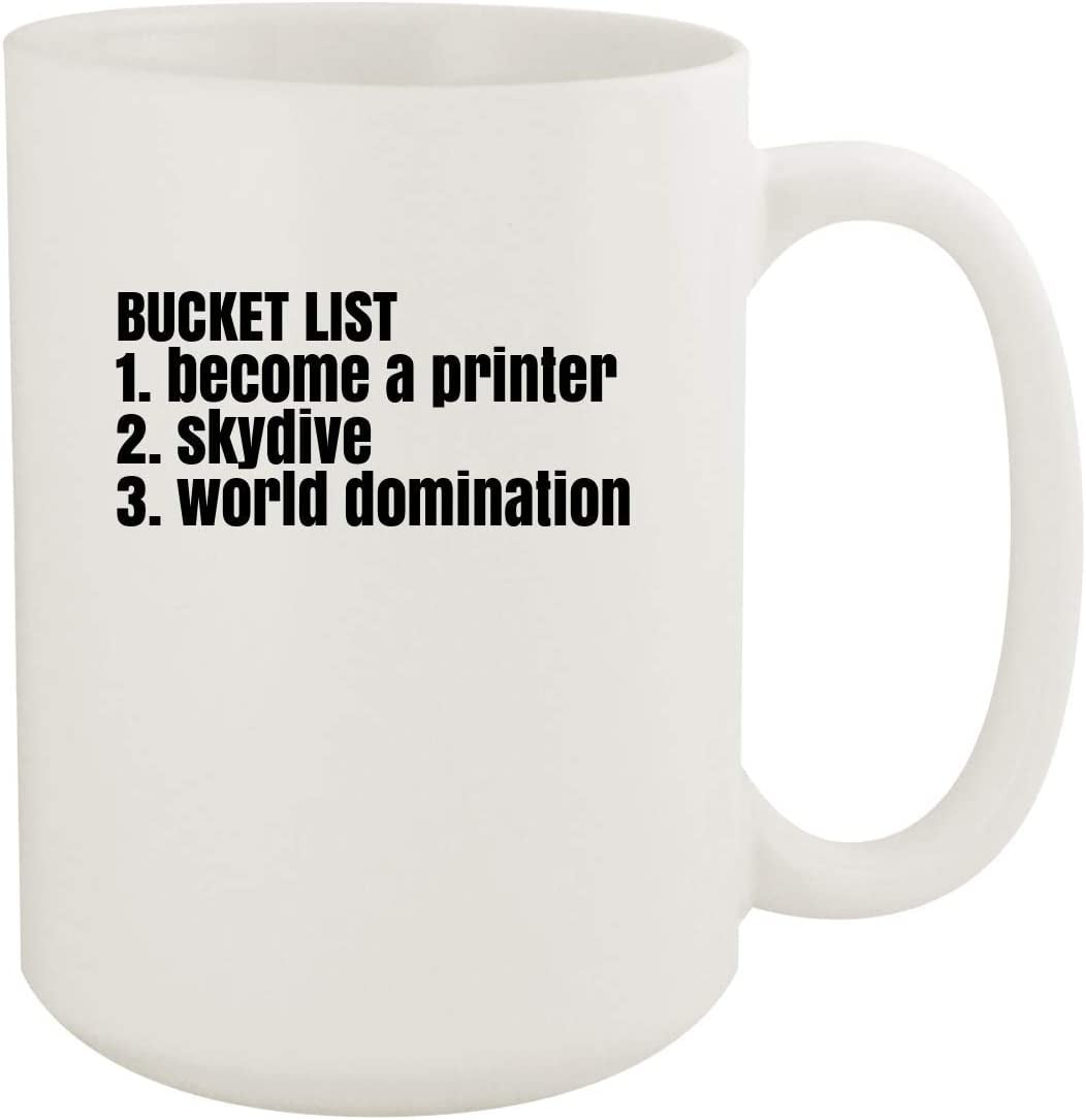 Funny Bucket List For A Printer - 15oz White Coffee Mug - Walmart.com