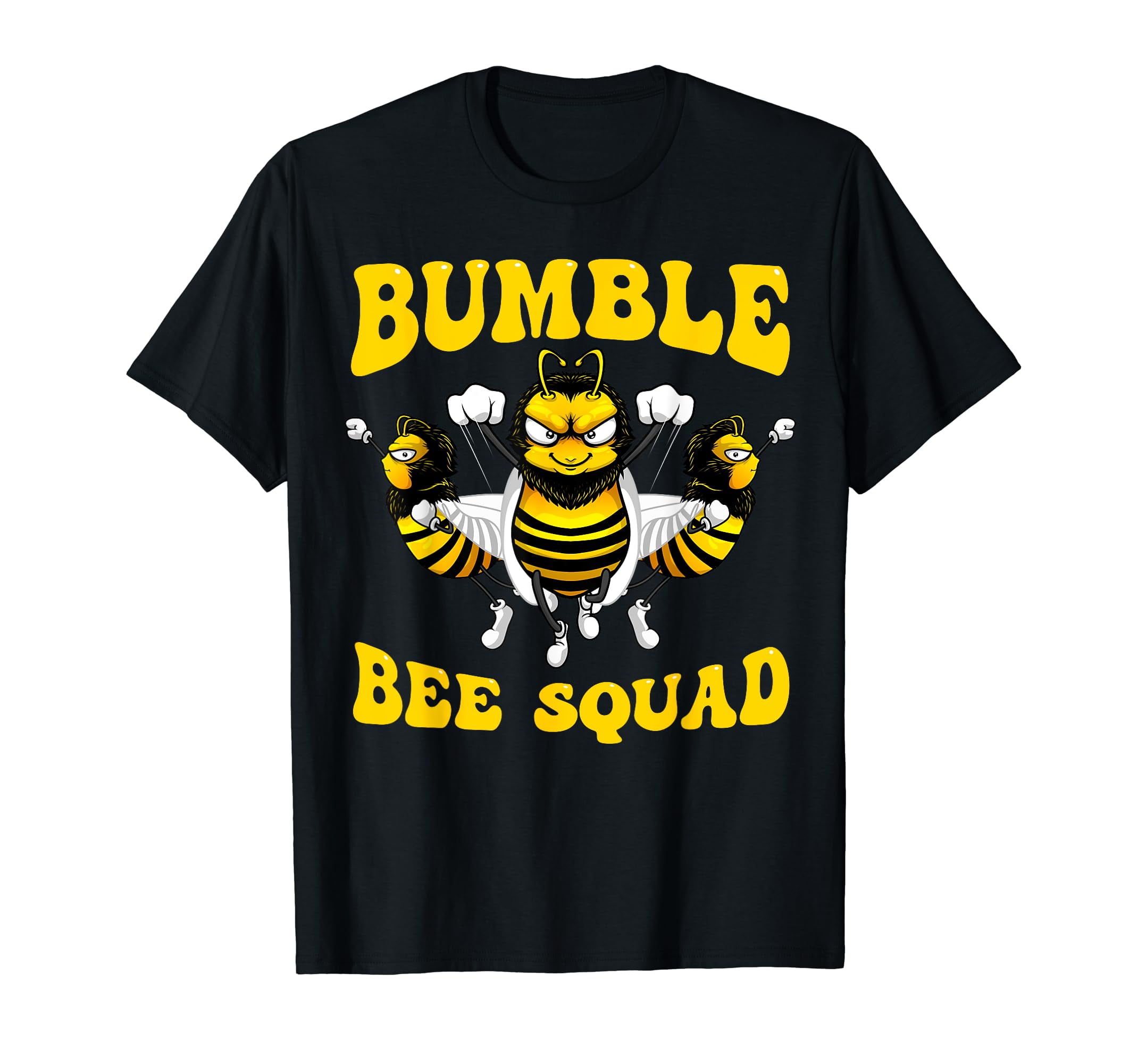 Funny Bumble Bee Design For Kids Men Women Bee Squad Buddies T-Shirt ...