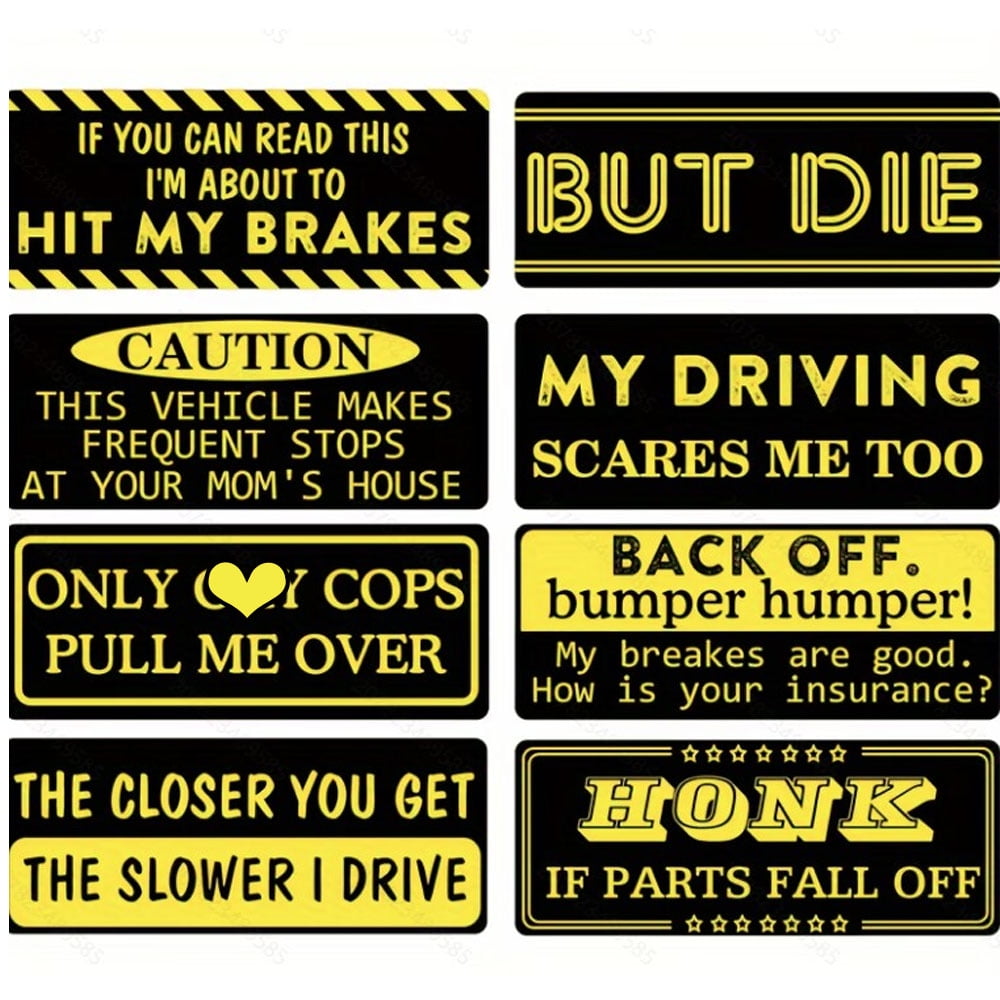 Funny Bumper Auto Sticker for Car Decoration Decorative Truck Stickers ...