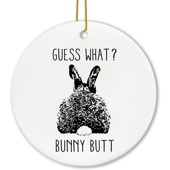 Funny Bunny Ornament, Bunny Ornaments for Christmas Tree, Bunny ...