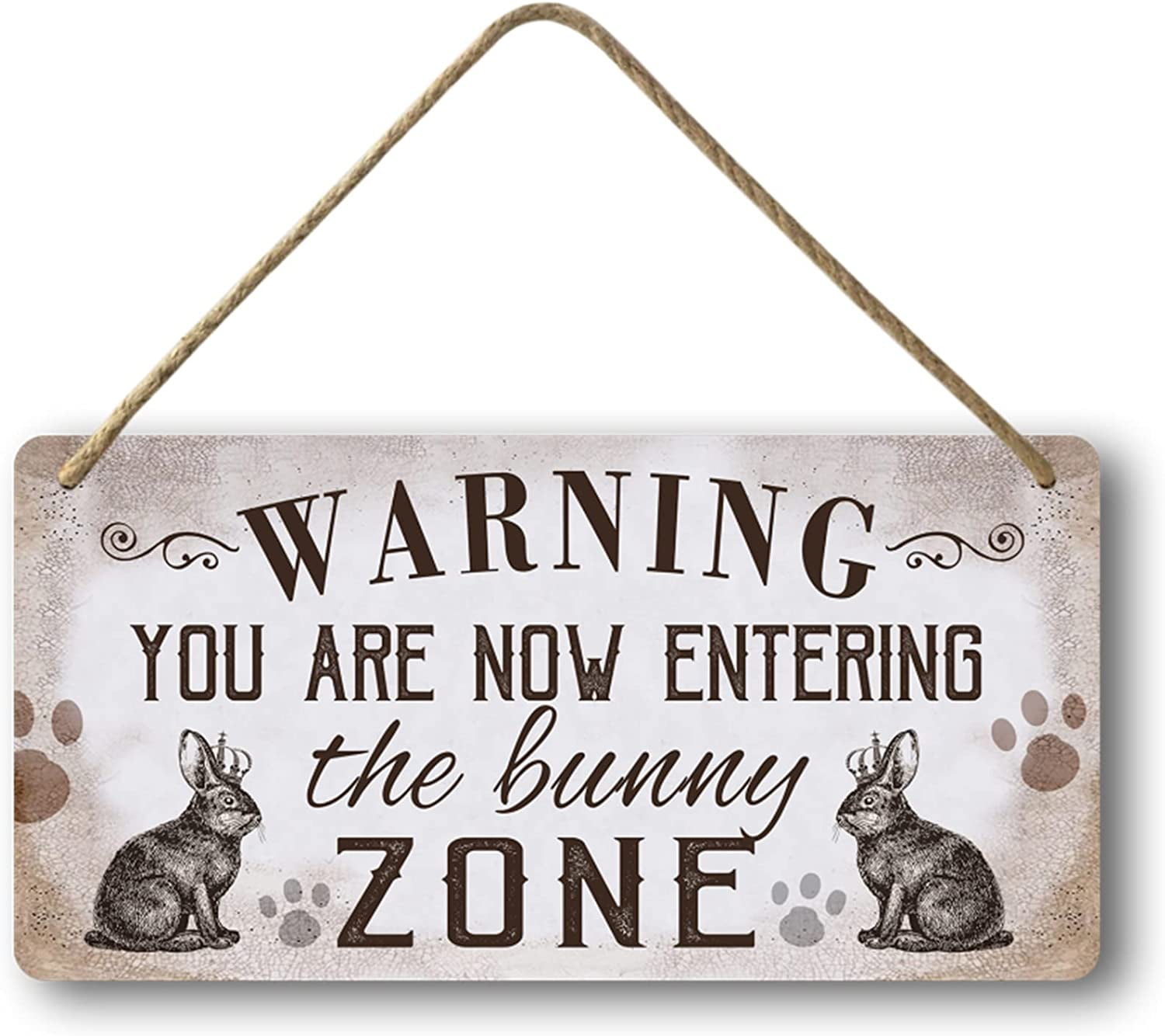 Funny Bunny Wall Decor, Easter Bunny Decorations For Home Rabbit Sign ...