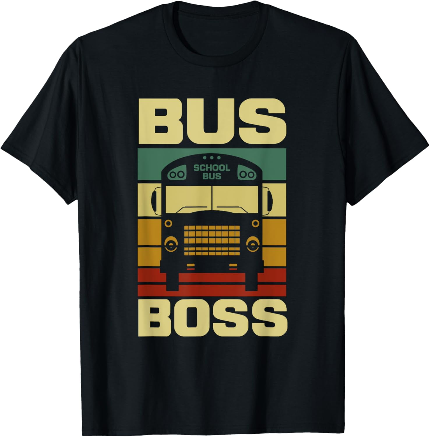 Funny Bus Boss School Bus Driver T-Shirt - Walmart.com