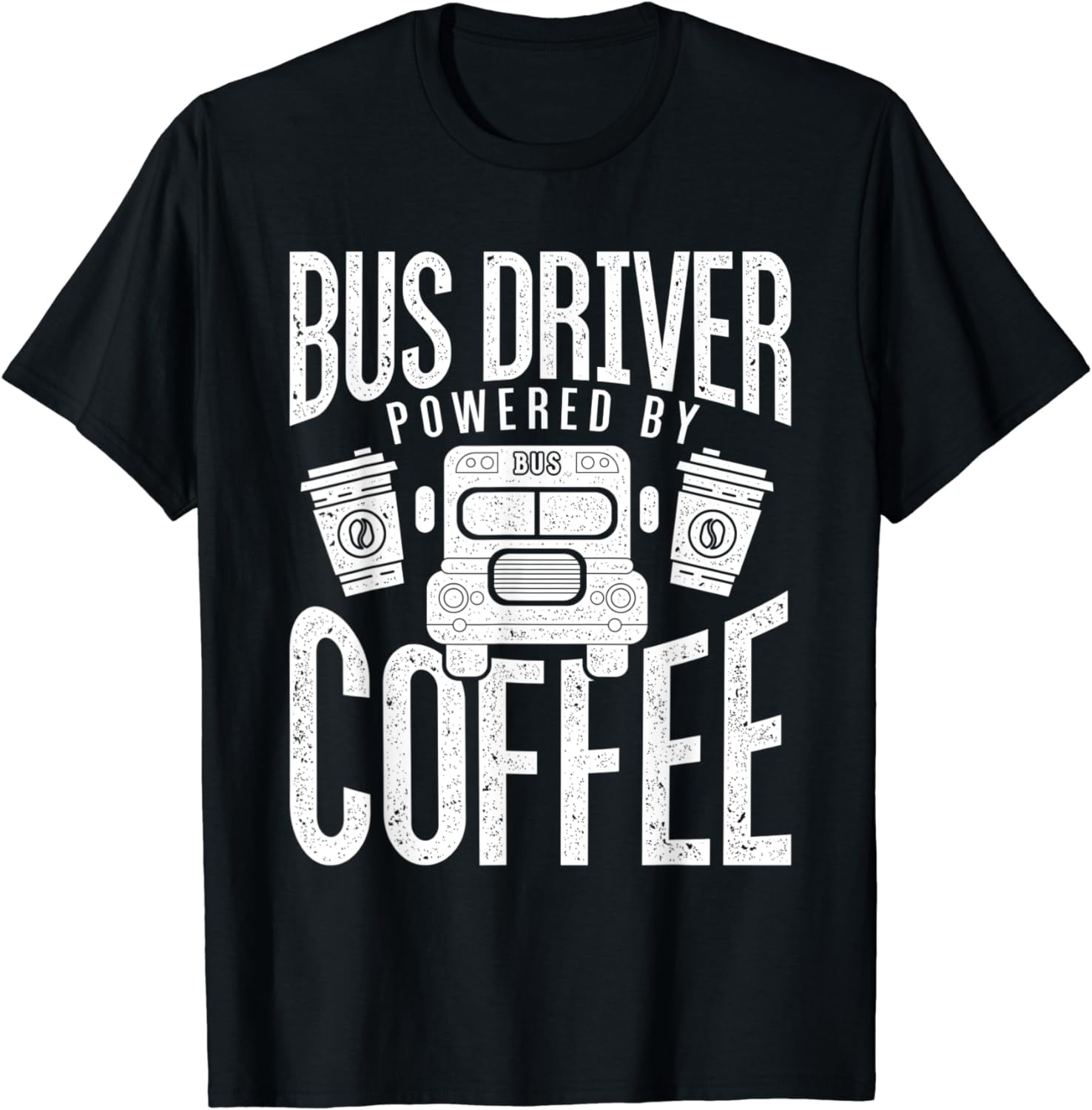 Funny Bus Drivers Need Coffee School Bus Design T-Shirt - Walmart.com