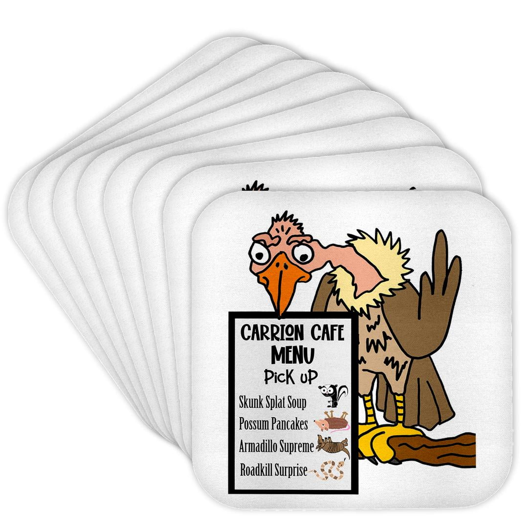 3drose, Funny Buzzard with Carrion Café Menu Possum Pancakes, Skunk ...