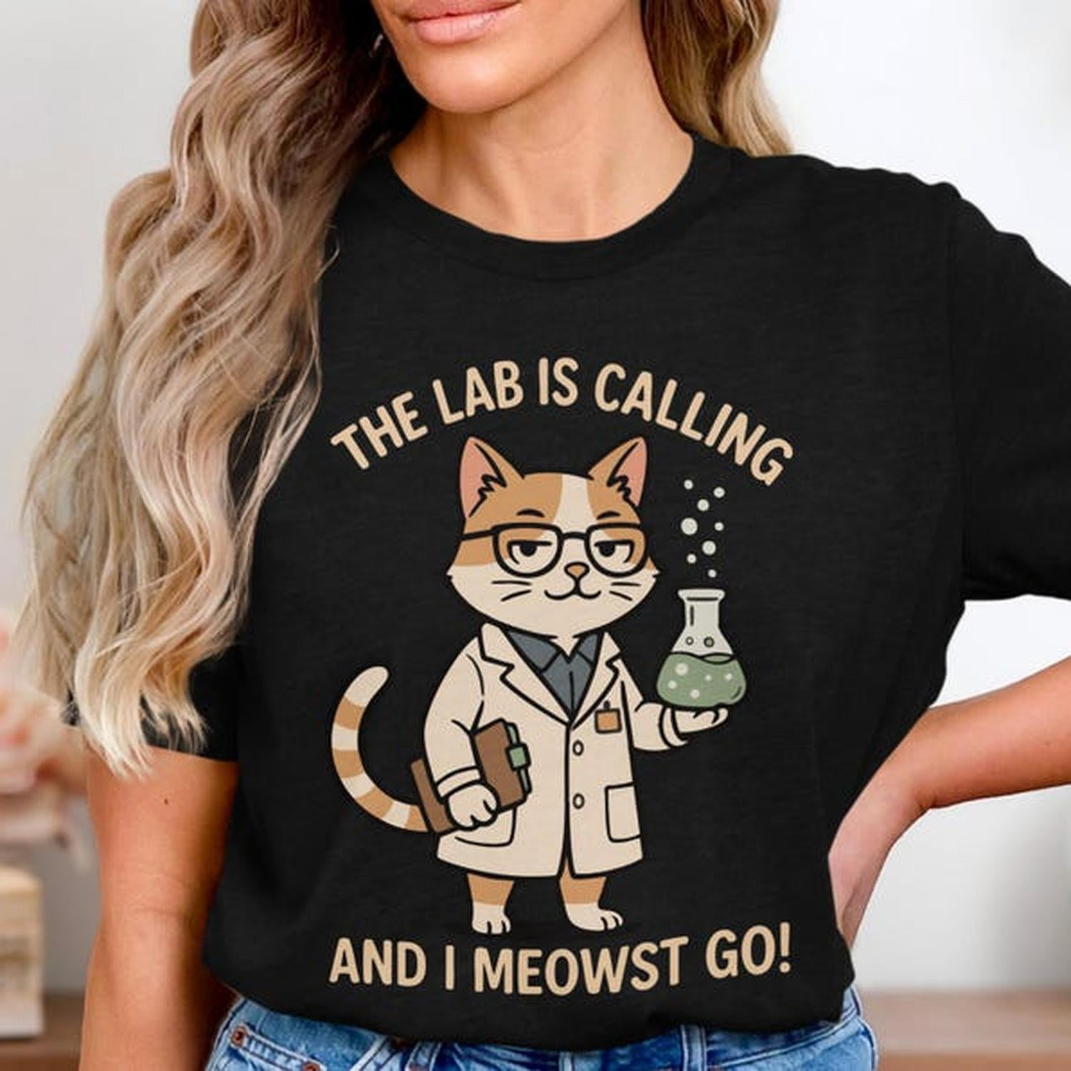 Funny C1At Lab S1Hirt, Science C1At T S1Hirt, The Lab Is C1Alling ...