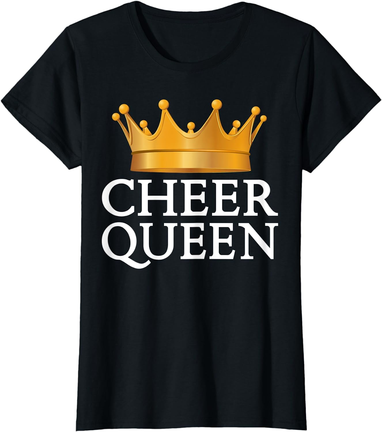 Funny CHEER QUEEN T-Shirt Cheerleader Love Girls Gift Tee - Walmart.com