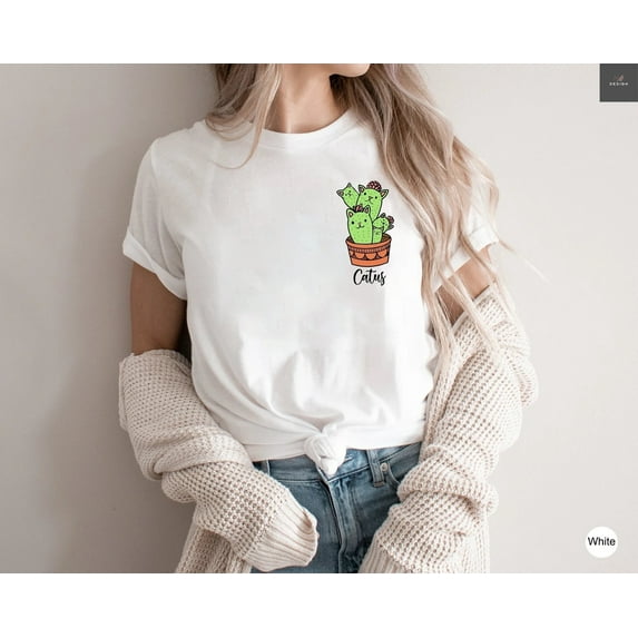 Funny Cactus Cat Shirt, Catcus Shirt, Cats and Plants Shirt, Plant lady ...