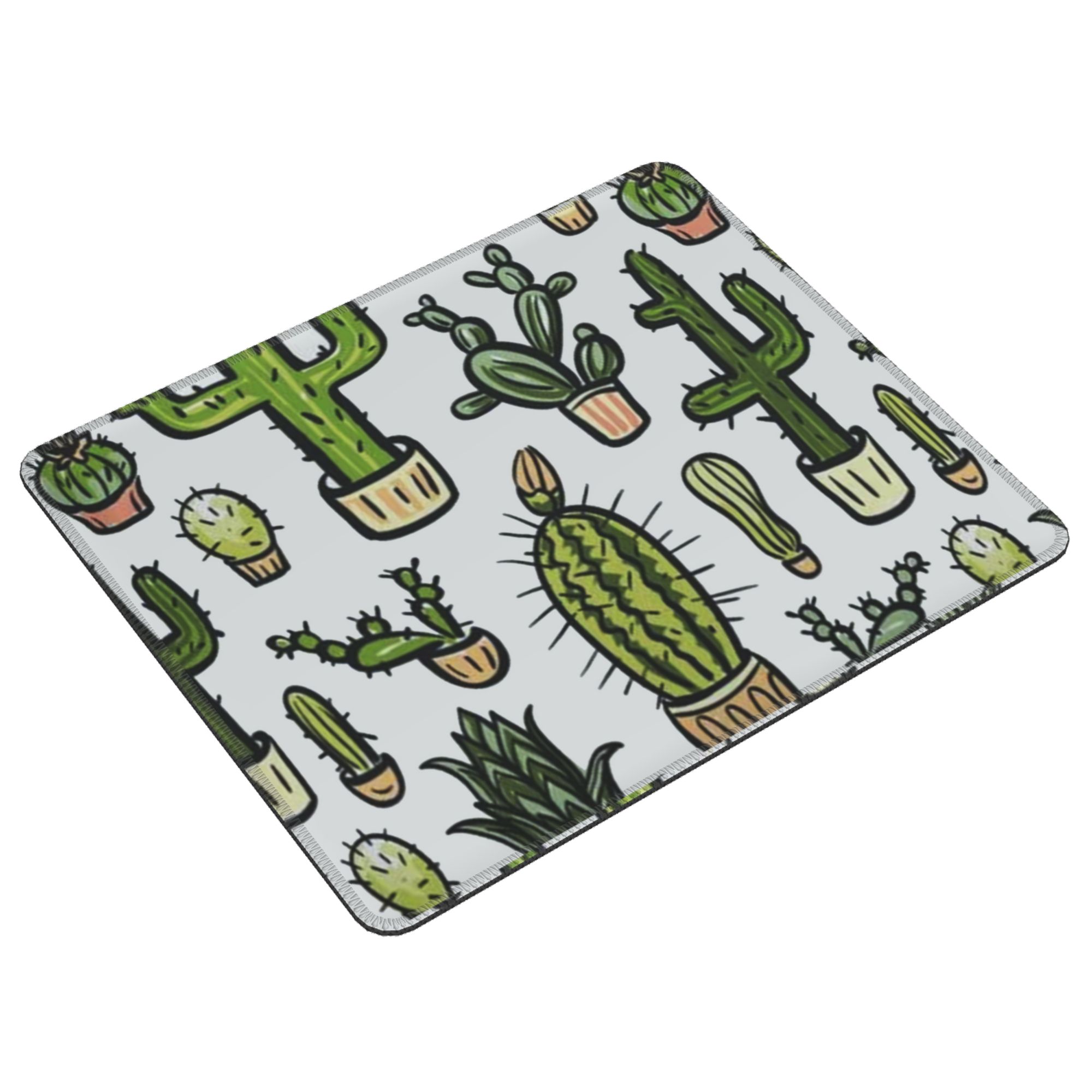 Funny Cactus Hand Drawn Pattern Pads for Wireless Mouse Office Computer Mousepad for Desk Laptop ...