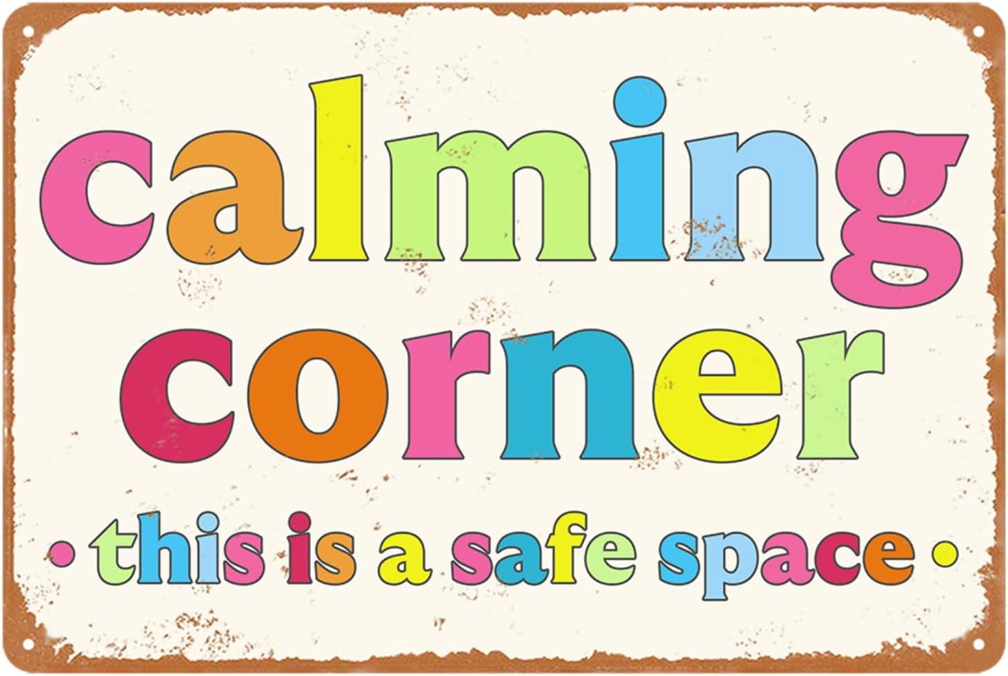 Funny Calming Corner Sign School Classroom Decor Calming Corner This Is ...