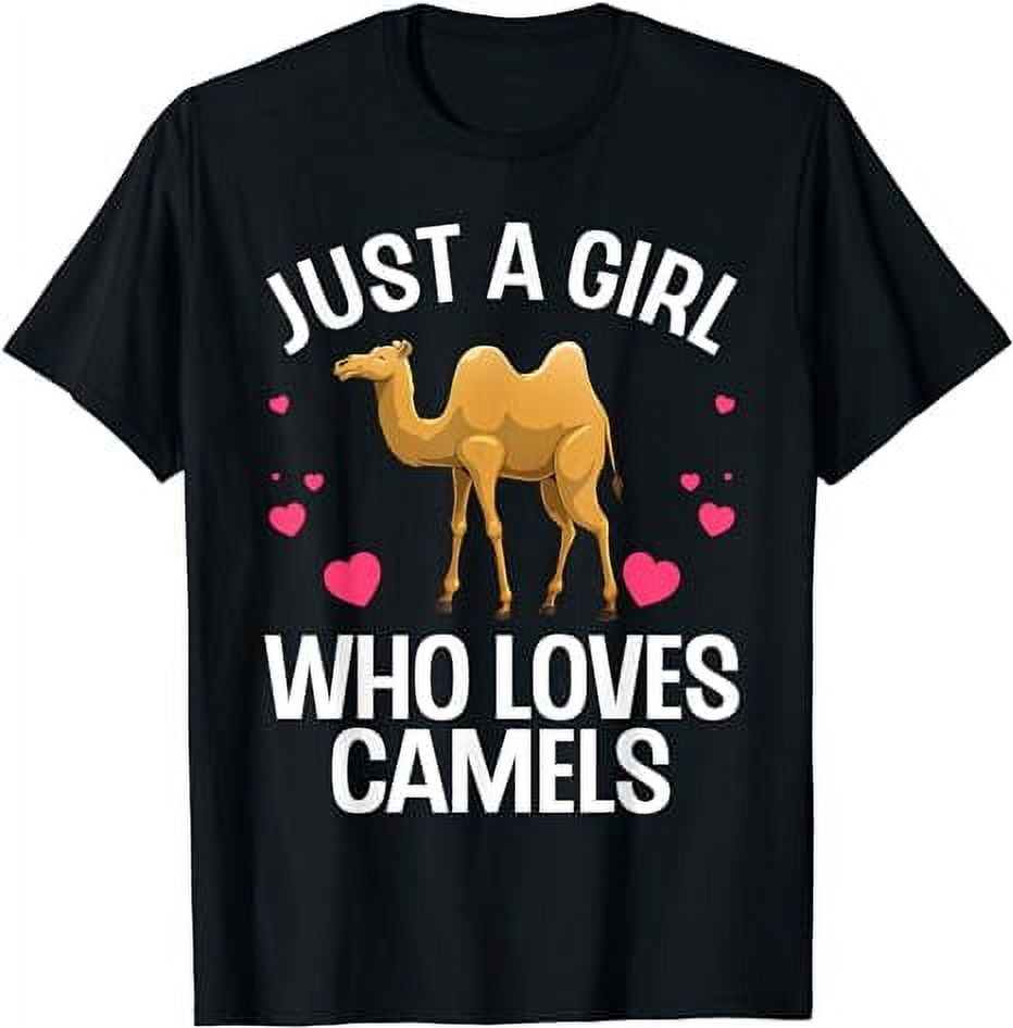 Funny Camel Art For Women Girls Kids Dromedary Camel Lover T-Shirt - Walmart.com