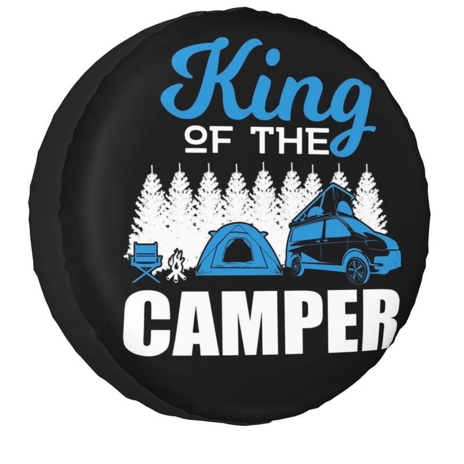 Funny Camper Camping Wheel Tire Cover for Land Cruiser Prado Adventure ...