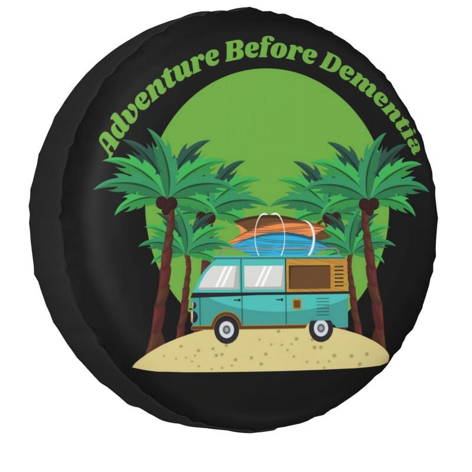 Funny Camper Camping Wheel Tire Cover for Land Cruiser Prado Adventure ...
