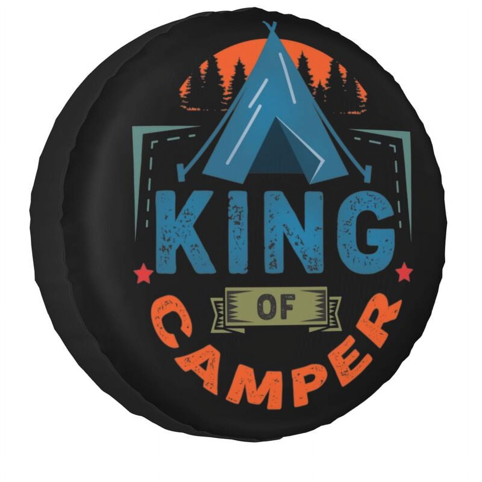 Funny Camper Camping Wheel Tire Cover for Land Cruiser Prado Adventure Travel RV SUV Camper ...