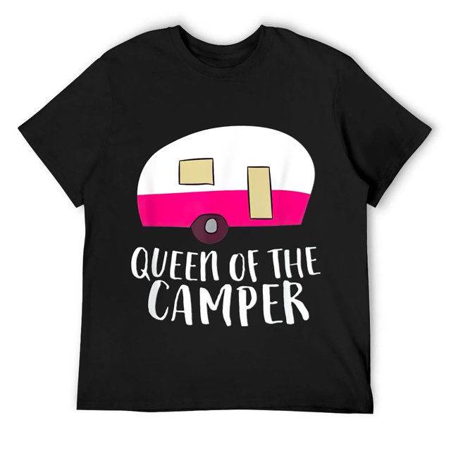 Funny Camping Queen Of The Camper RV Camper Mom Camper Queen Mens T-Shirt Black 2XL - Walmart.com