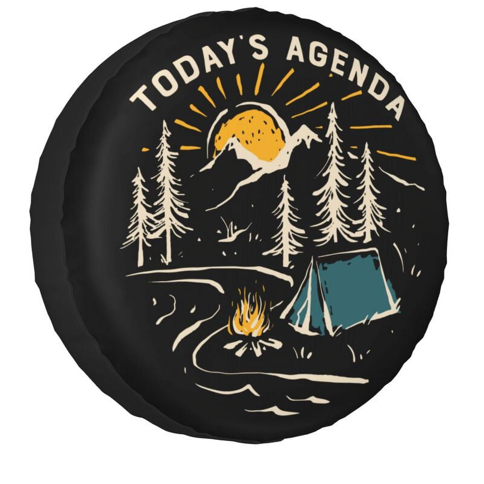 Funny Camping Spare Tire Cover Adventure Before Dementia SUV RV 4WD Car ...
