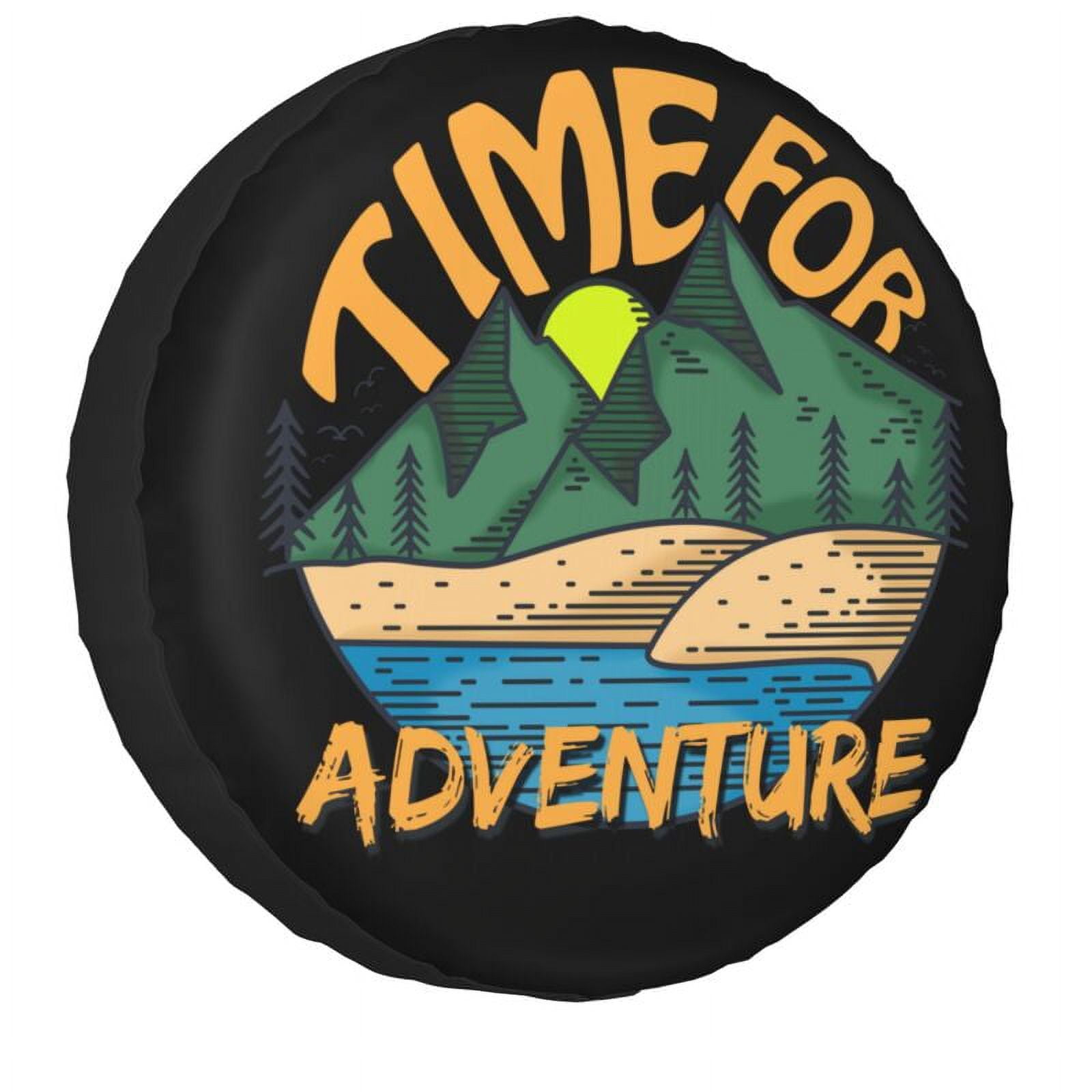Funny Camping Spare Tire Cover Adventure Before Dementia SUV RV 4WD Car ...