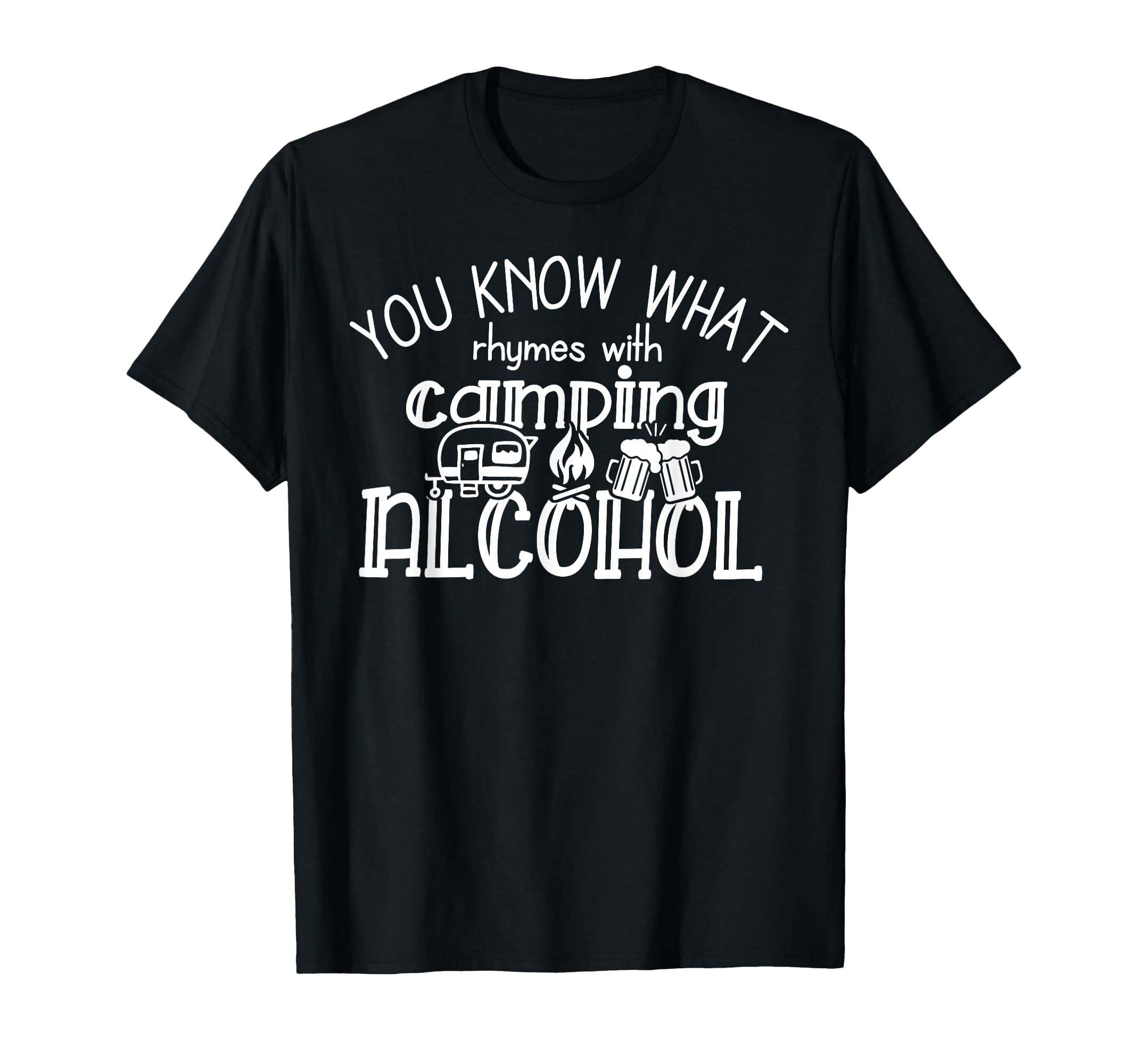 Funny Camping-Themed T-Shirt with Playful Design for Outdoor ...