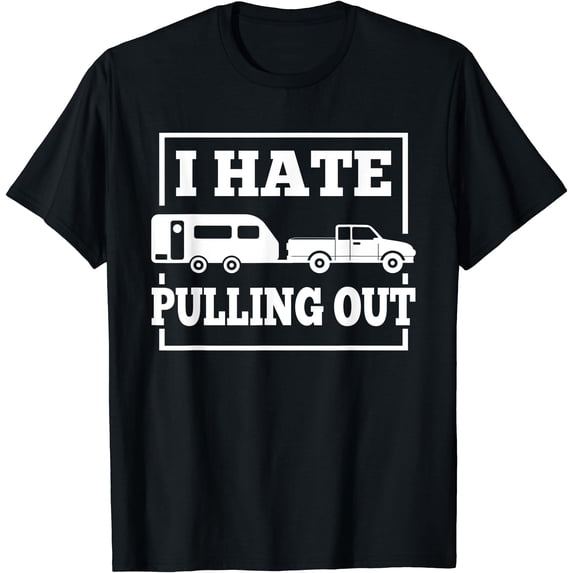 Funny Camping Trailer T-Shirt for Men and Women - Perfect for Outdoor ...