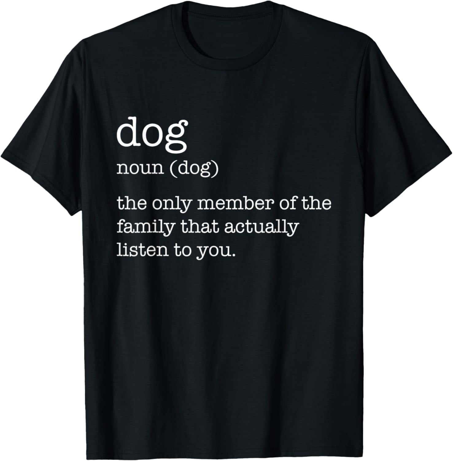 Funny Canine Family Member Dog Noun Definition T-Shirt men and women ...