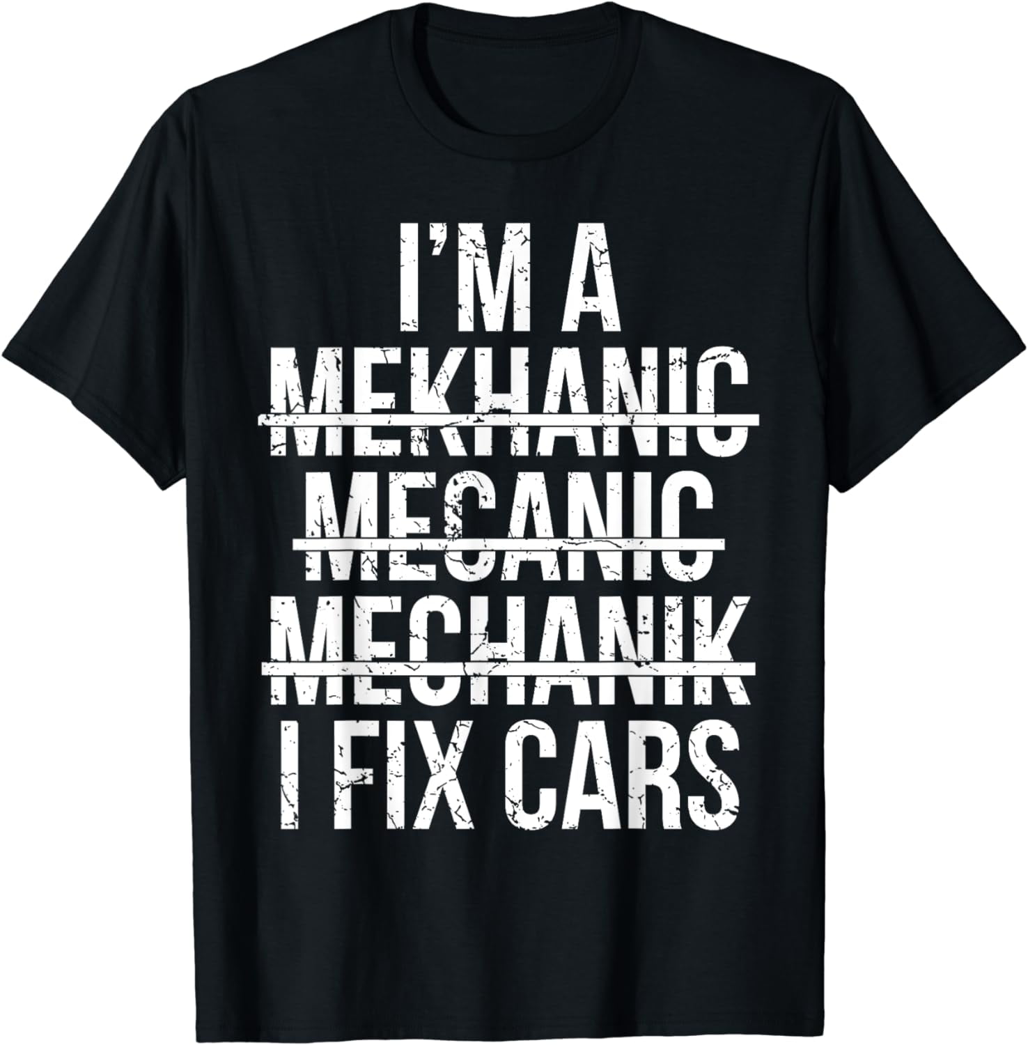 Funny Car Mechanic Men Women Kids Best Auto Mechanic T-Shirt - Walmart.com