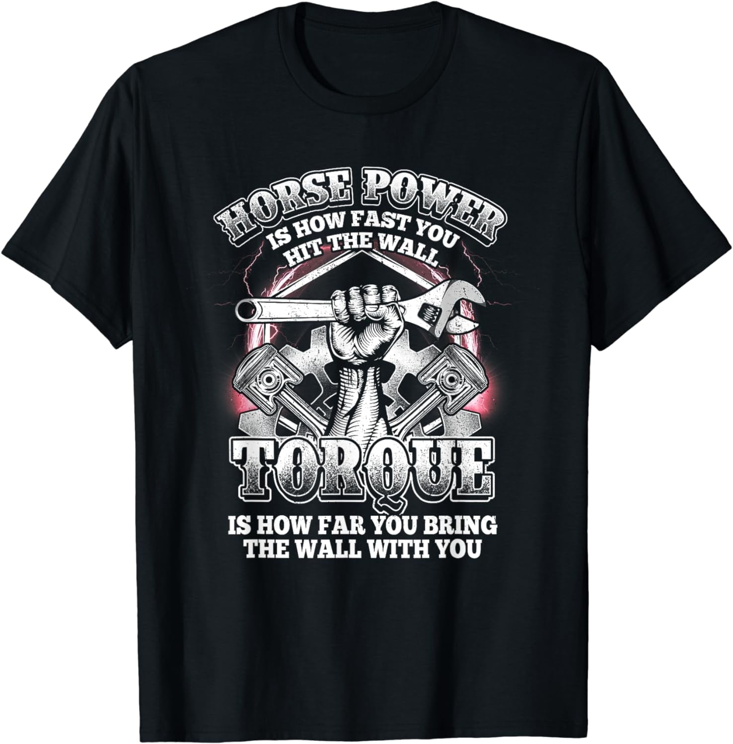 Funny Car Mechanic Shirts Horsepower Torque Gifts Men Women T-Shirt ...