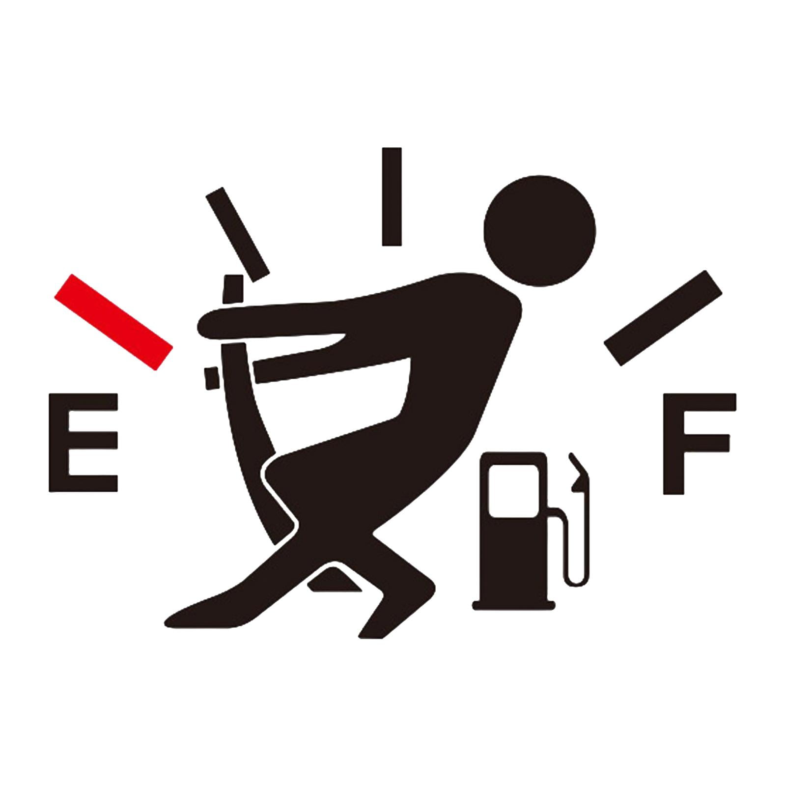 Funny Car Stickers, Car Fuel Tank Cap Stickers, Gas Consumption Decal ...