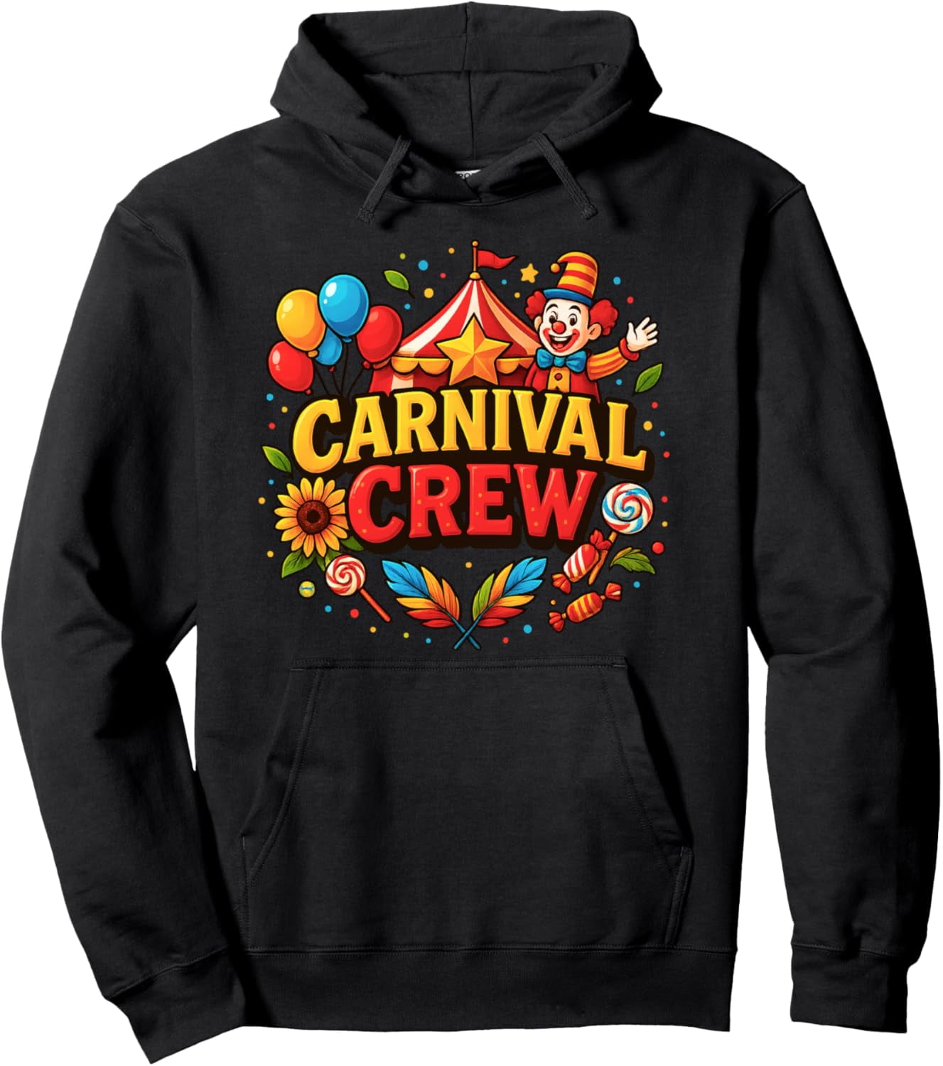 Funny Carnival Crew Circus Party Staff Costume Print Gifts Pullover ...