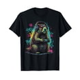 Funny Cartoon Beaver Gaming T-Shirt for Groundhog Day Celebration ...