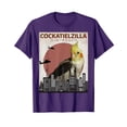 Funny Cartoon Bird Cockatielzilla T-Shirt for Cockatoo Lovers ...