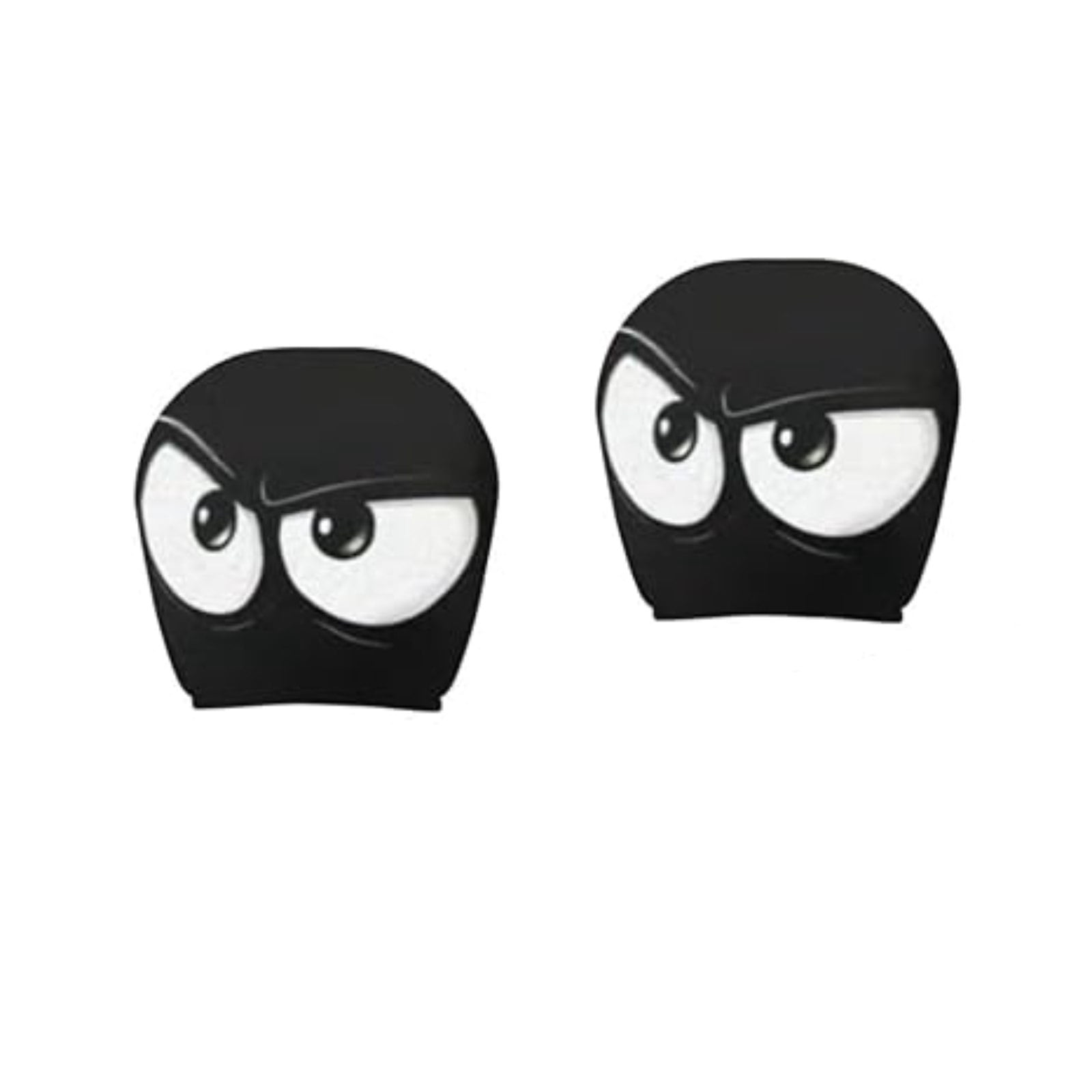 Funny Cartoon Car Headrest Covers, Cute Funny Cartoon Eyes Car Headrest ...