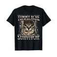 Funny Cartoon Cat T-Shirt for Tummy Ache Survivors with Bold Lightning ...