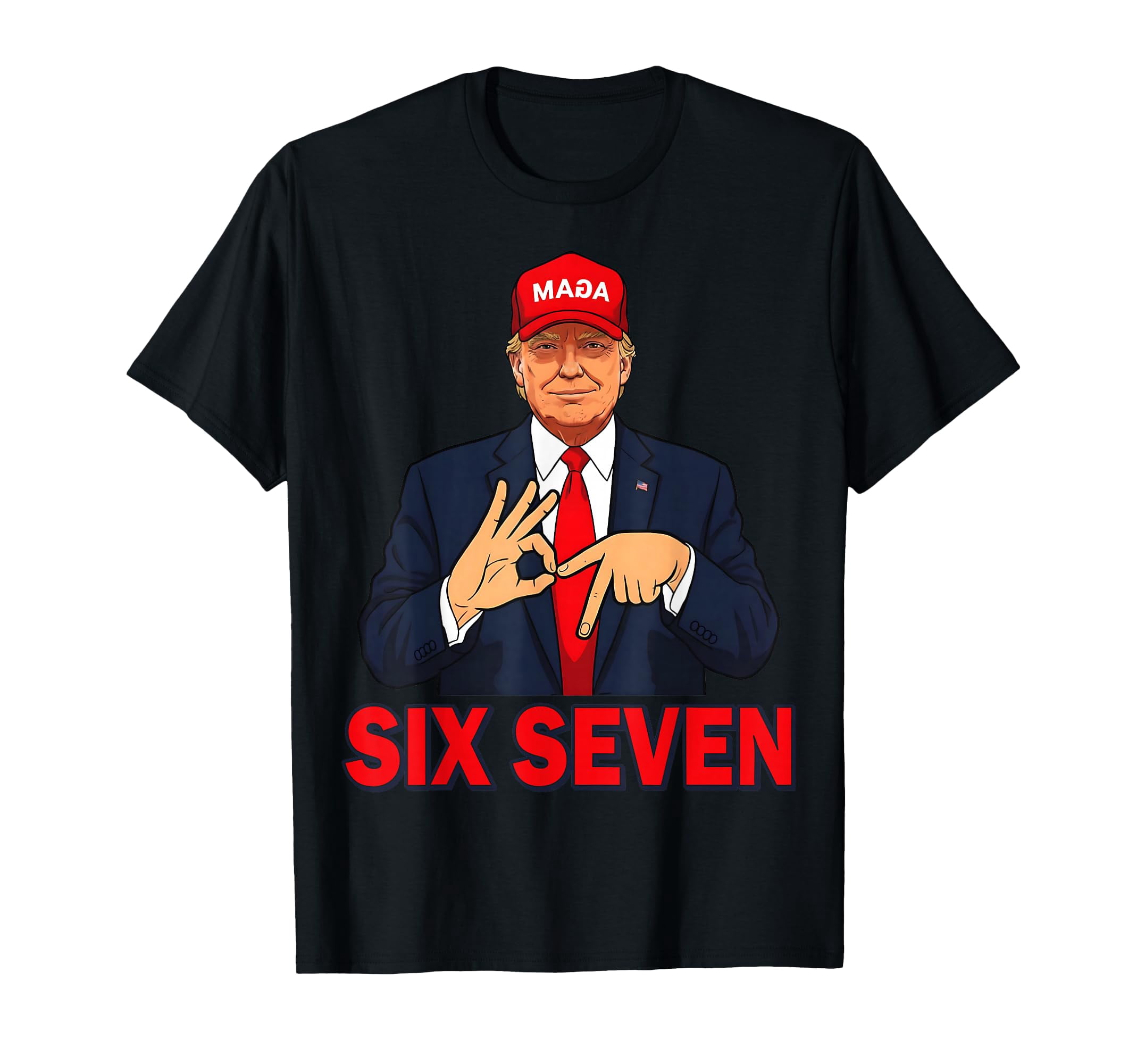 Funny Cartoon Character Six Seven Meme T-Shirt for Humor and Style ...