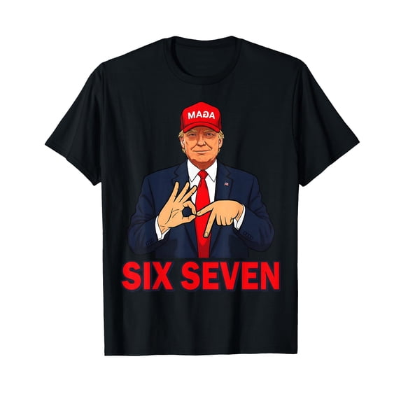 Funny Cartoon Character Six Seven Meme T-Shirt for Humor and Style ...