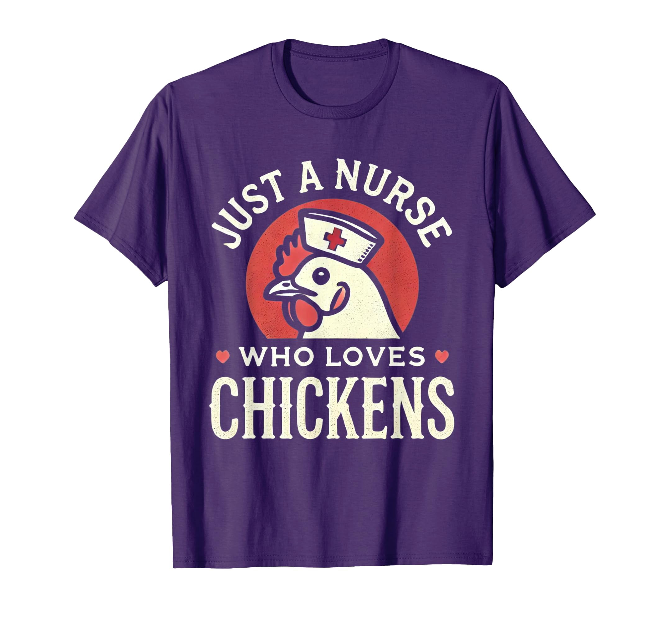 Funny Cartoon Chicken Nurse T-Shirt - Perfect Gift for Nursing ...