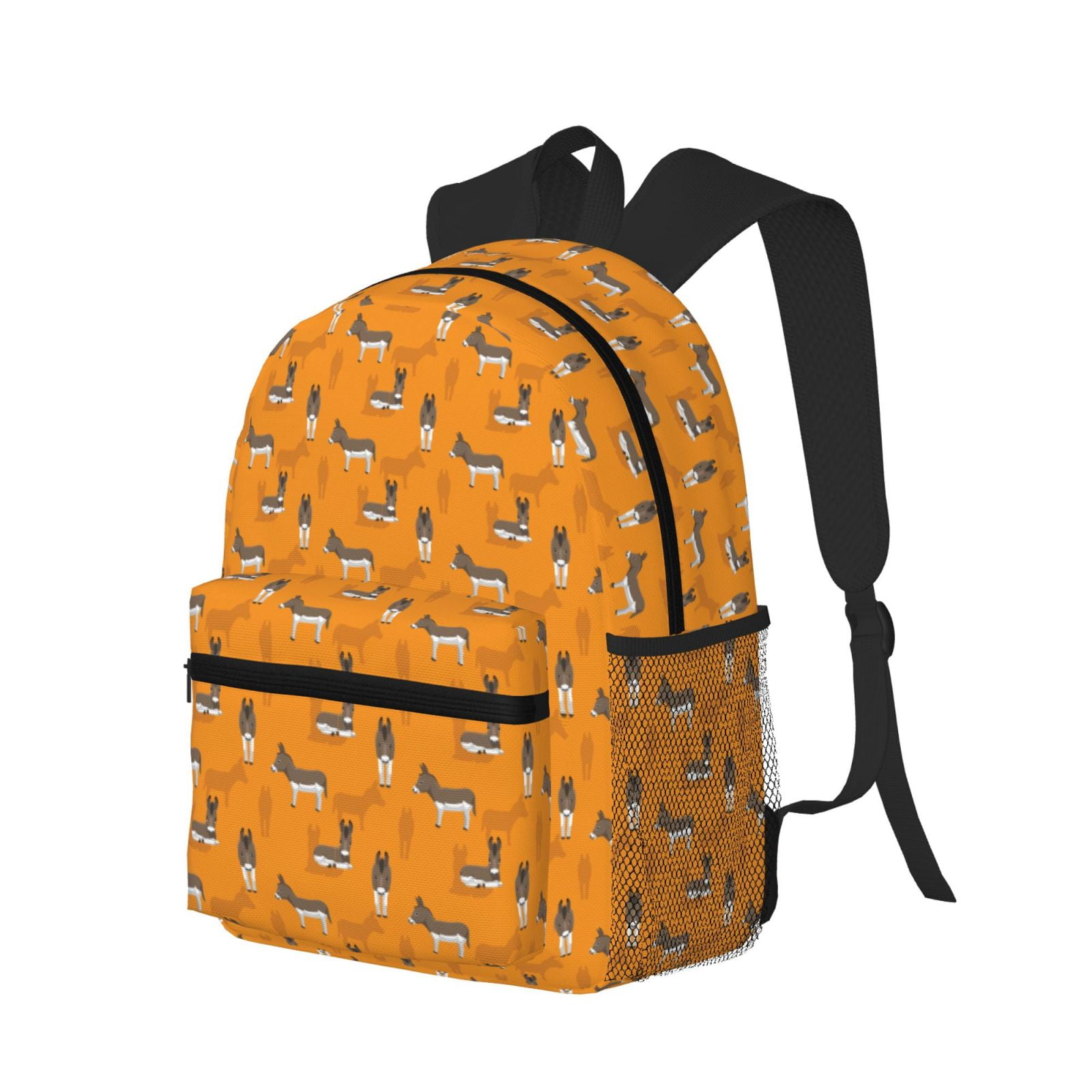 Funny Cartoon Donkey Pattern Backpack for Men Women Laptop Backpack ...