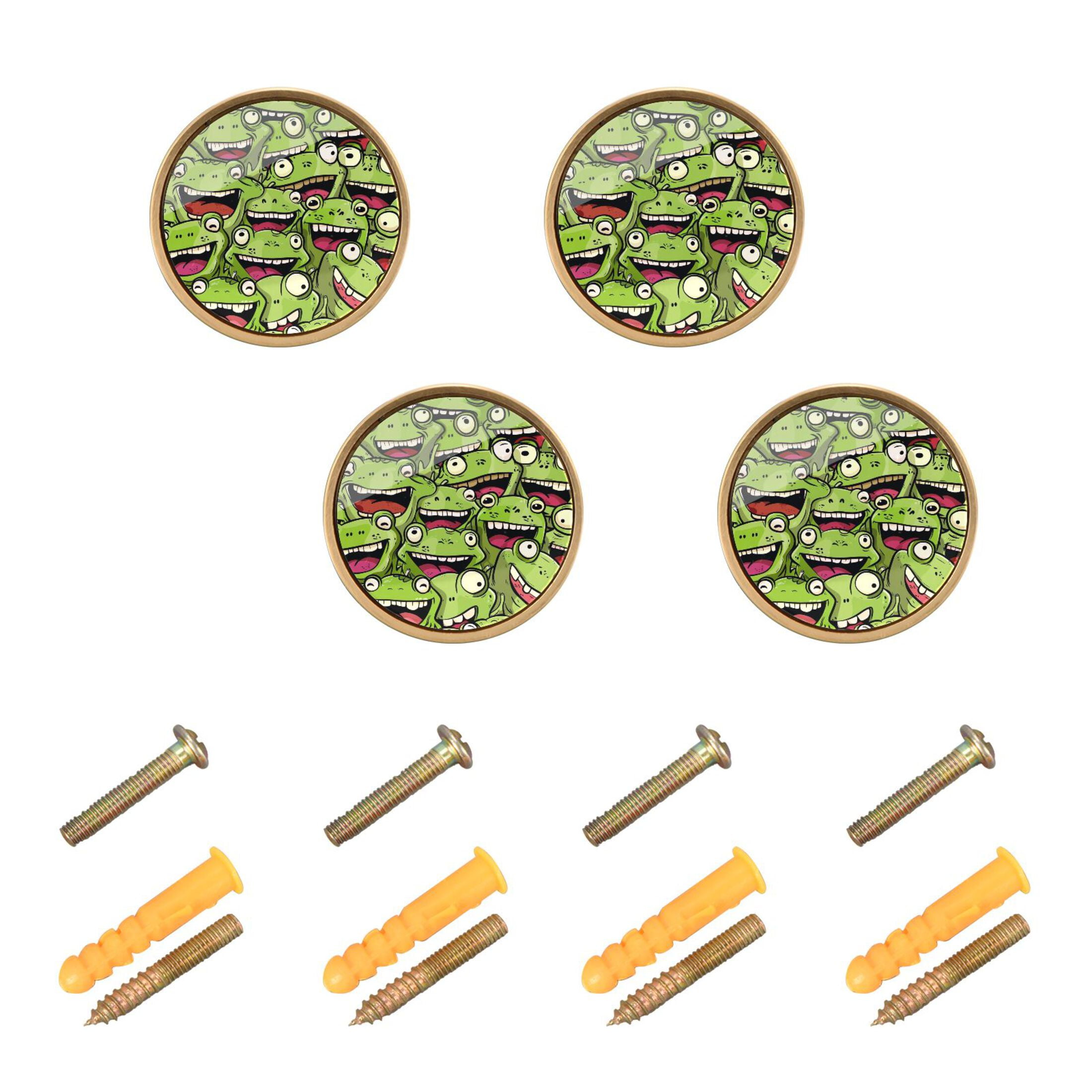 Funny Cartoon Frogs Face Cabinet Knobs Sets Kitchen Pulls Dresser ...