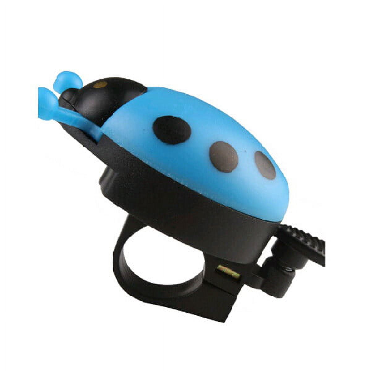 Funny Cartoon Lady Beetle Ladybug Shaped Bike Cycling Handlebar Ring Sound Bell Horn (Blue ...