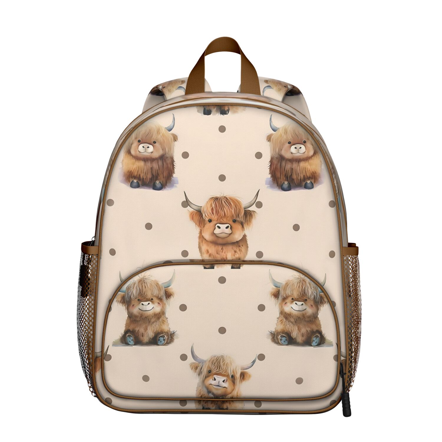 Funny Cartoon Llama School Backpack - Waterproof Adjustable Spine ...