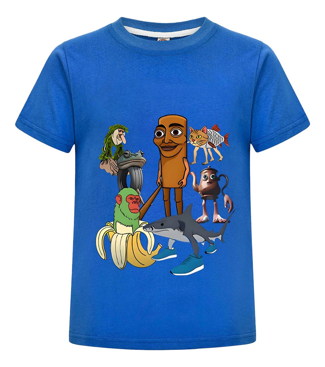 Funny Cartoon Meme T-Shirt for Boys Girls – Tung Tung Tung Sahur Kids ...