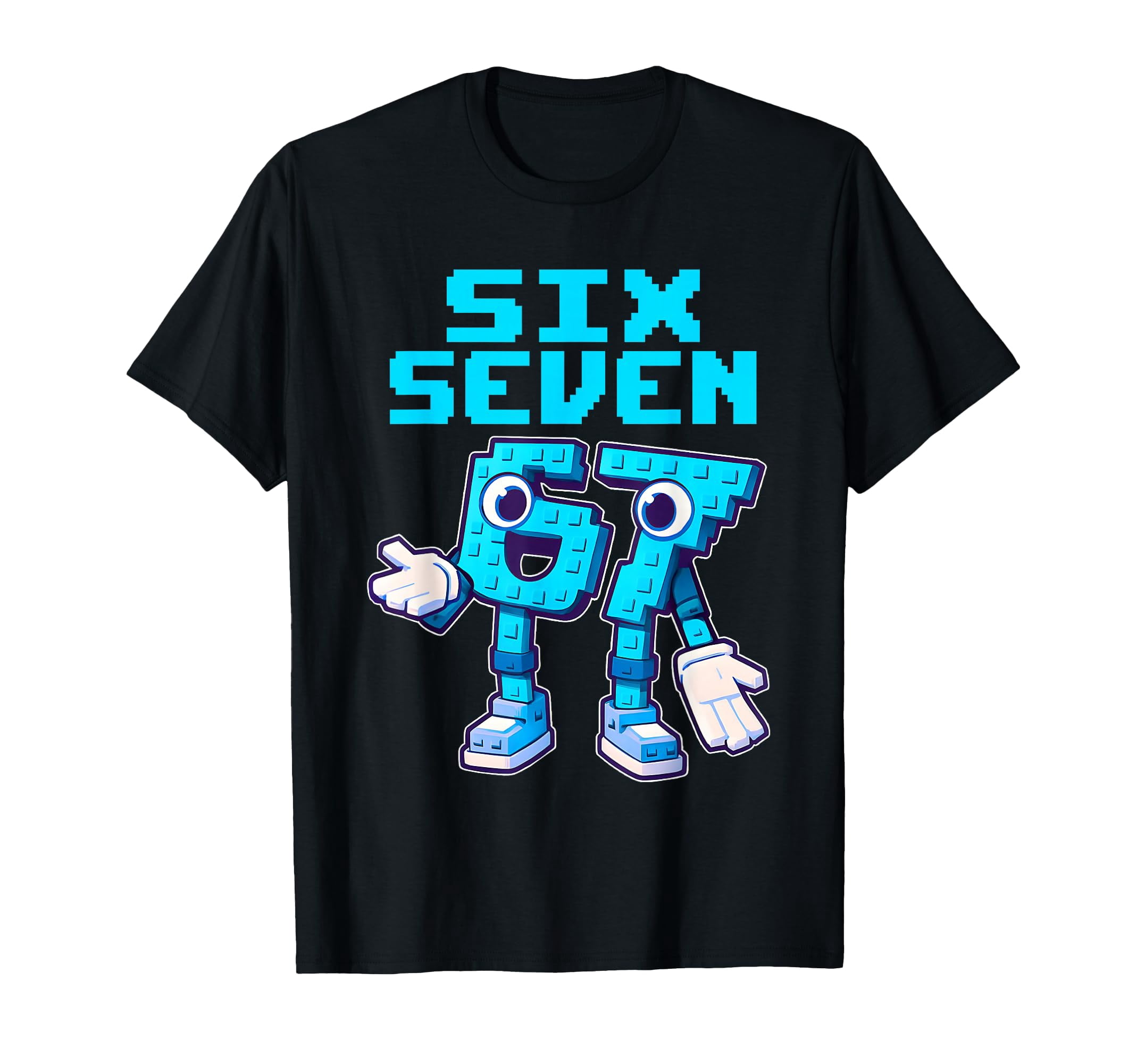 Funny Cartoon Number Design T-Shirt for Gaming and Meme Lovers ...