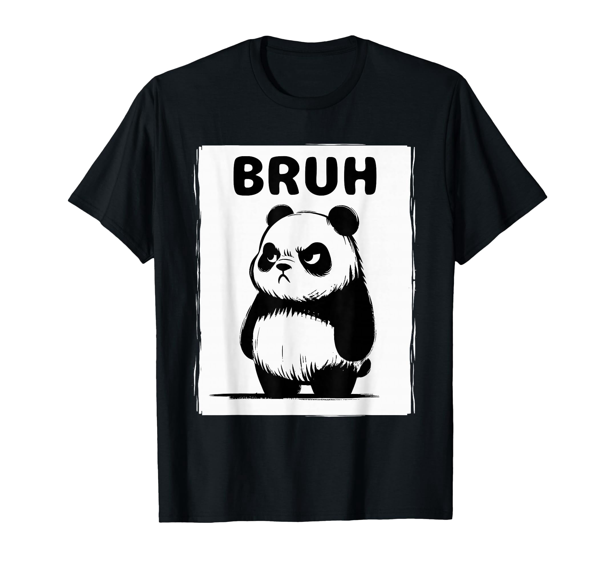 Funny Cartoon Panda T-Shirt for Animal Lovers and Humor Enthusiasts ...